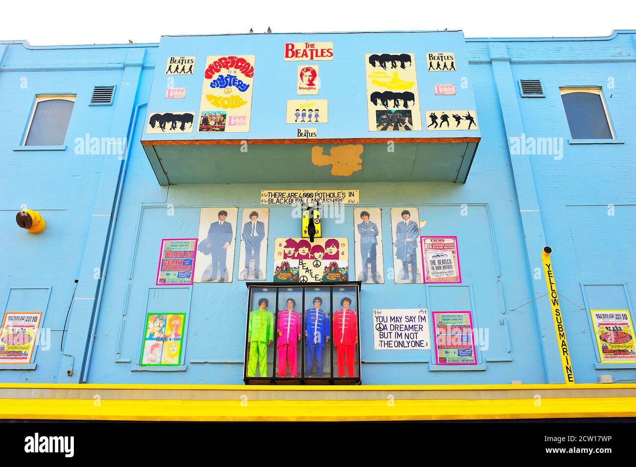 Frontage of the Yellow Submarine bar in Blackpool Stock Photo - Alamy