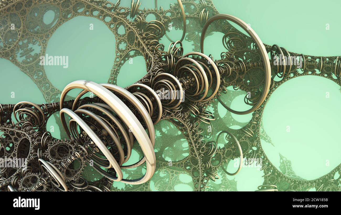 Abstract background, fantastic 3D structures, fictional background ...