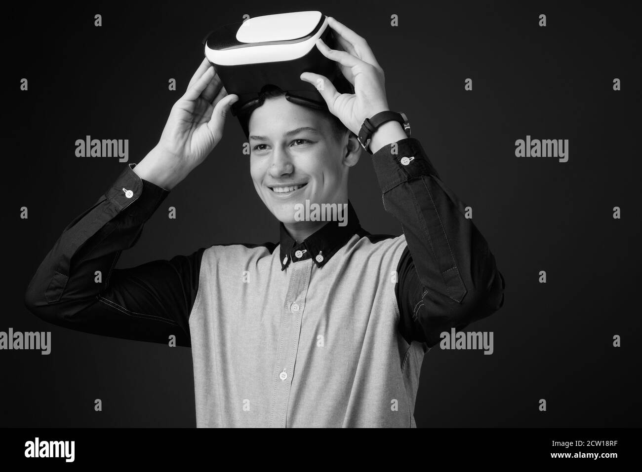 Portrait black teen glasses male hi-res stock photography and images ...