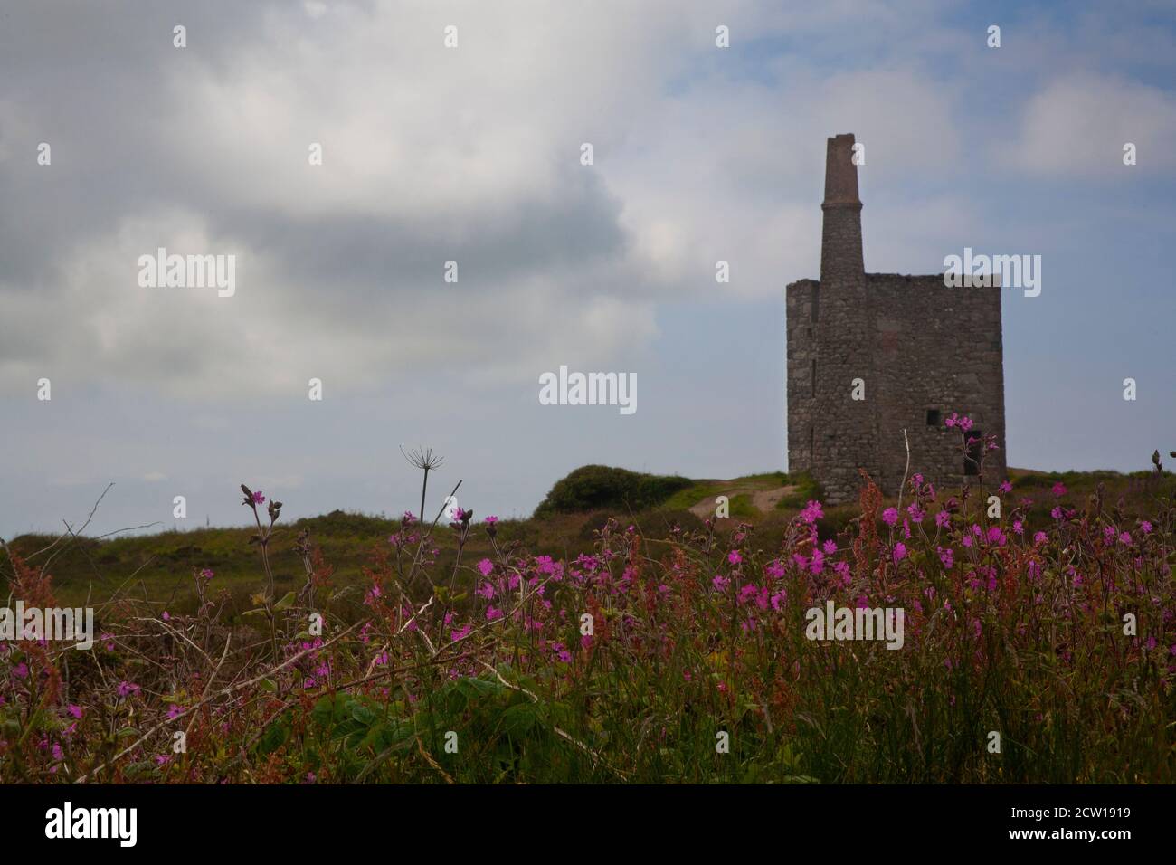 The ruins of Ding Dong tin mine, Madron, Penzance, Cornwall, England ...
