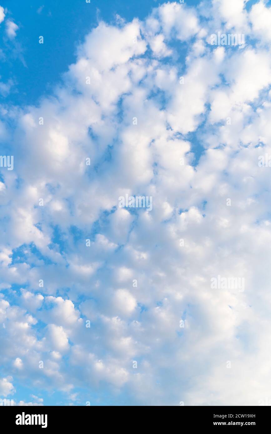 White clouds float over cityscape hi-res stock photography and images ...