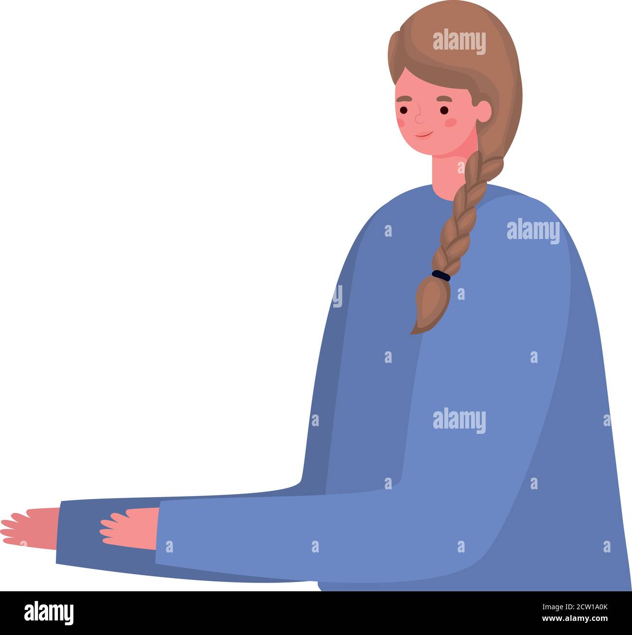 Blue pullover Stock Vector Images - Alamy