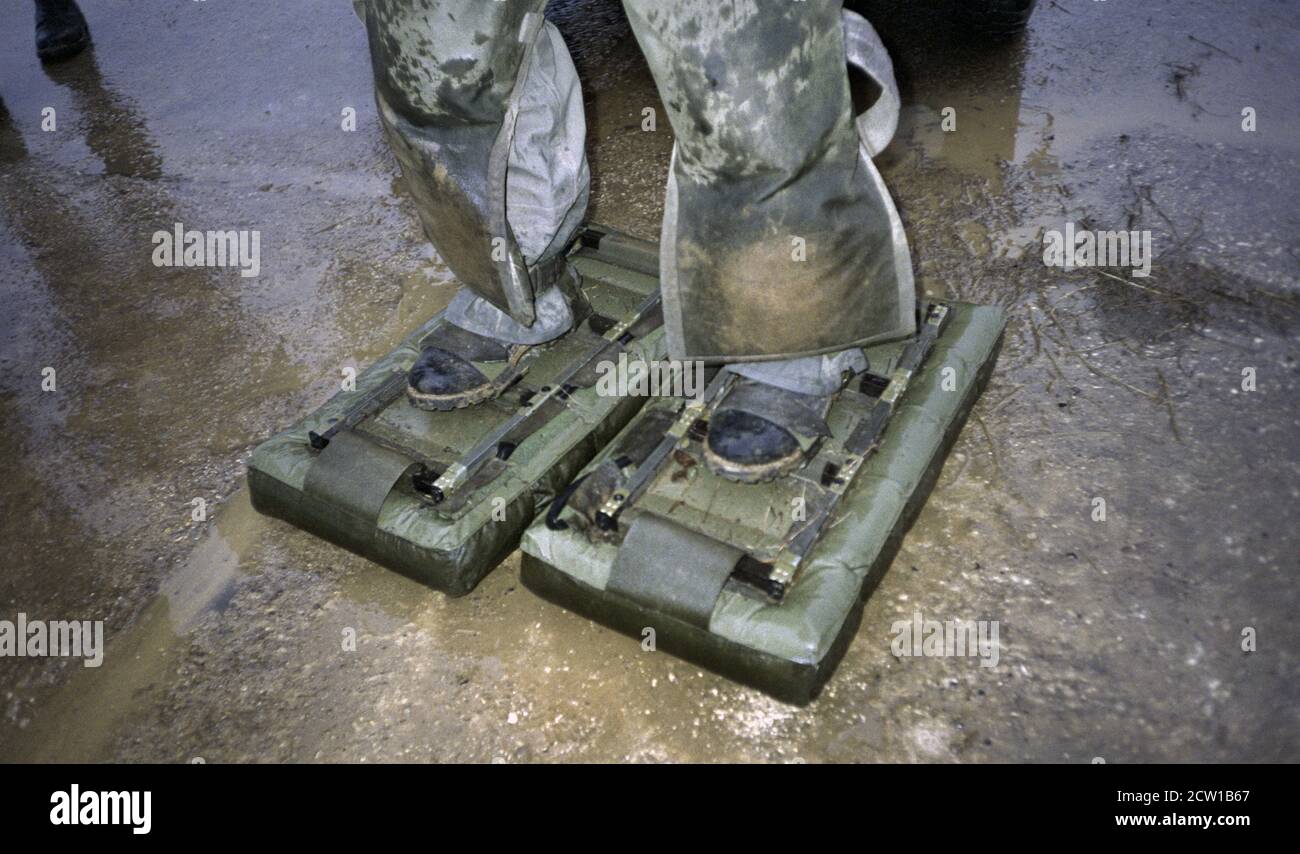 18th December 1995 During the war in Bosnia: inflatable (pneumatic) de ...