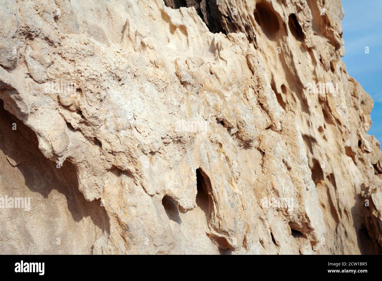 Surface sandy rock. Rocky shore of the Caspian Sea Stock Photo - Alamy
