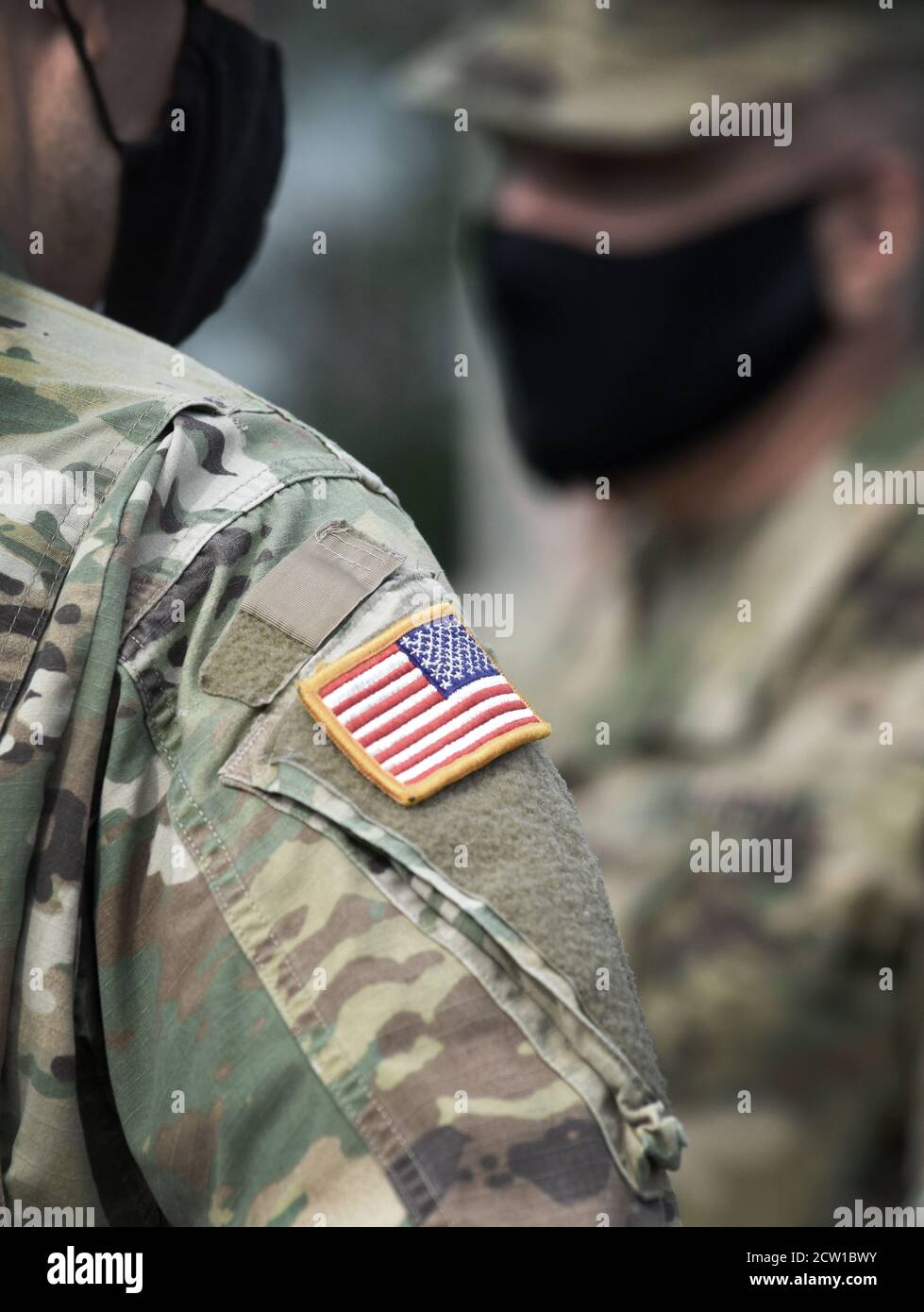 Us flag face mask hi-res stock photography and images - Alamy