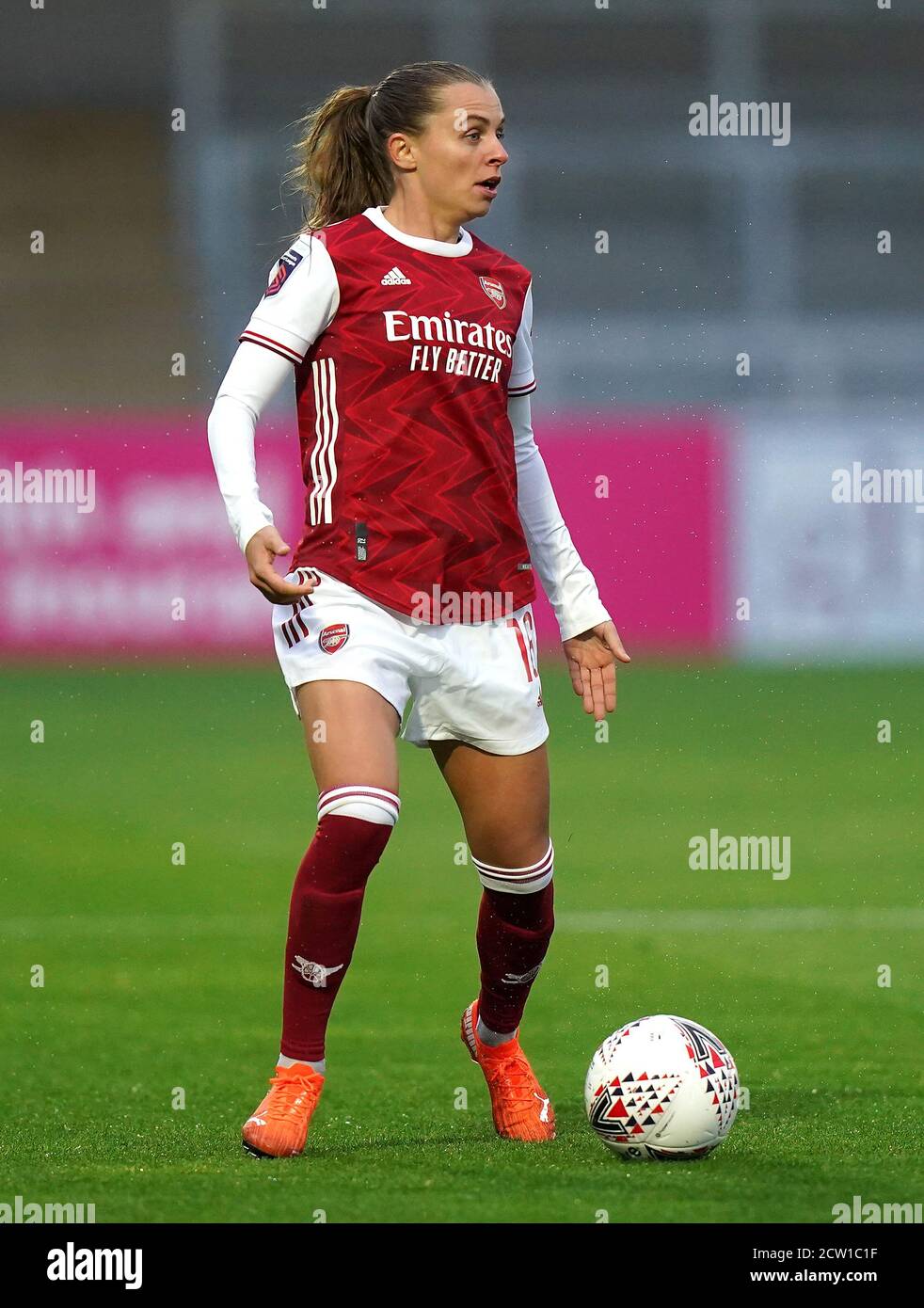 Arsenal goalkeeper Lydia Williams in action during the Barclays FA WSL ...