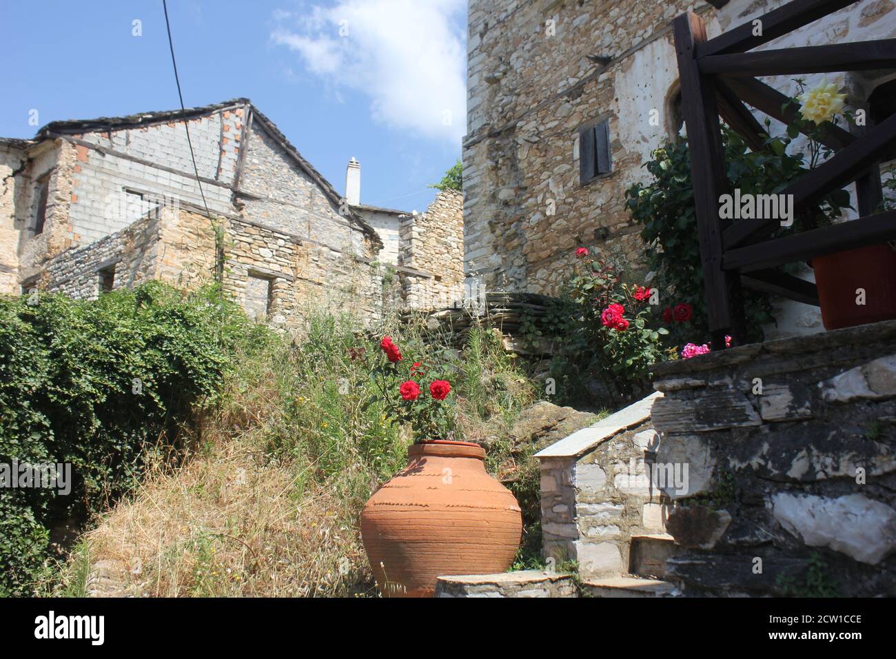 Pinakates Village in Mount Pelio , Greece Stock Photo - Alamy