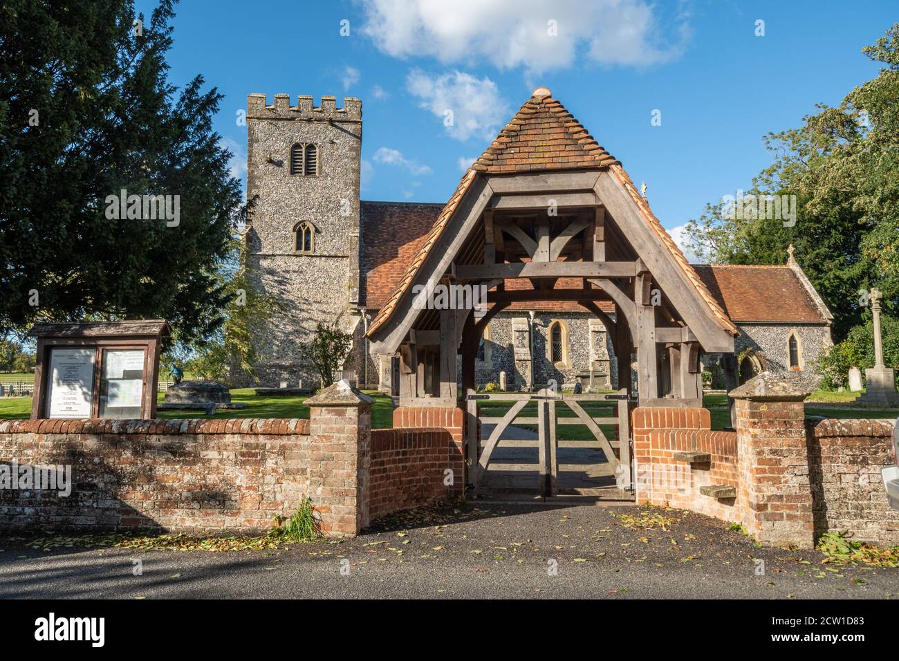 Saint Mary and Saint Nicholas Church in the village of Compton ...