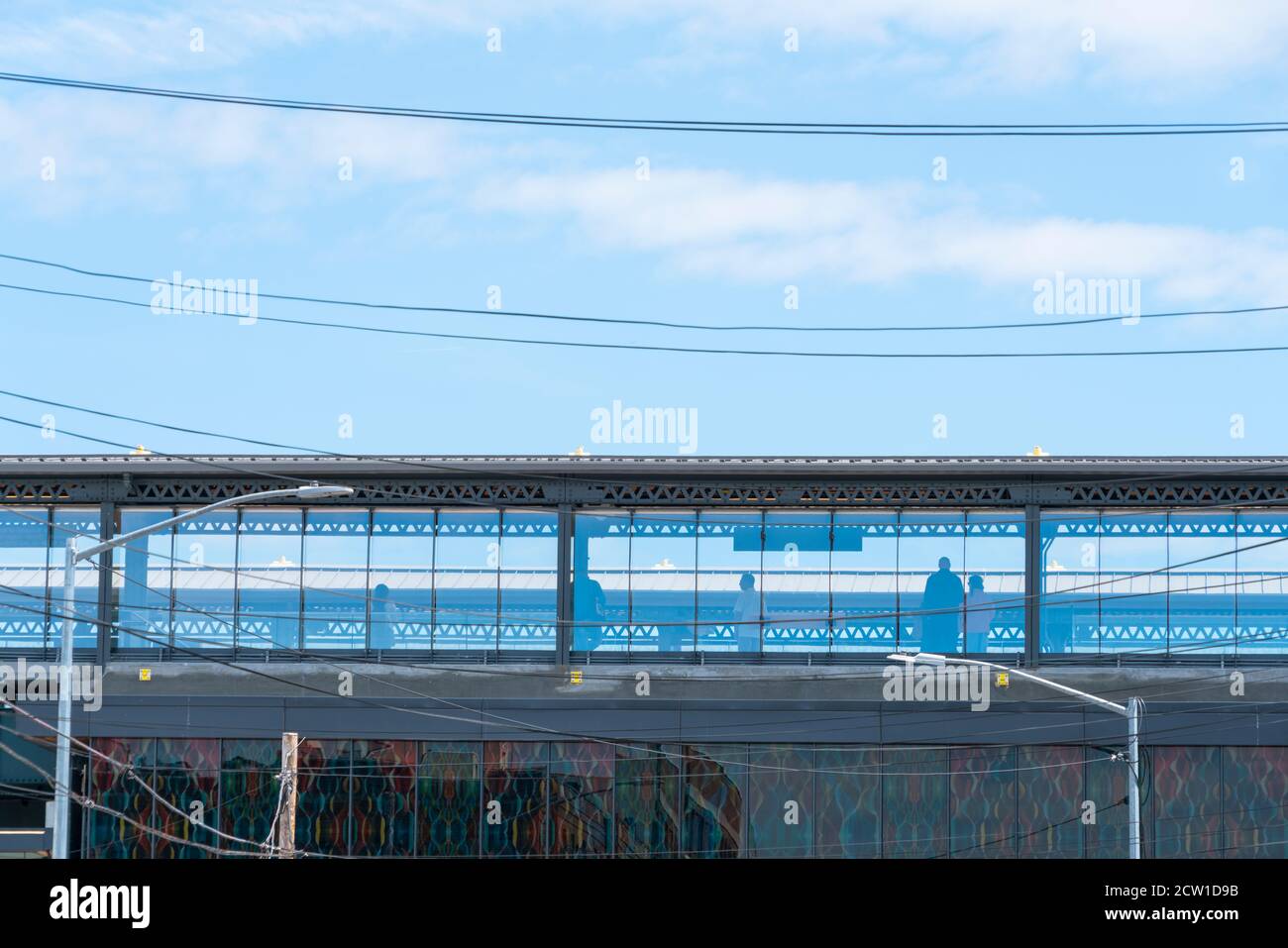 New York City subway elevated station at Queens Long Island City New ...