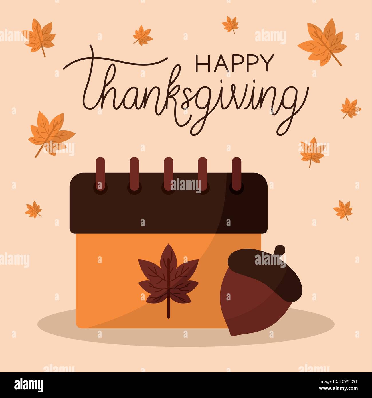 Thanksgiving calendar Stock Vector Images - Alamy