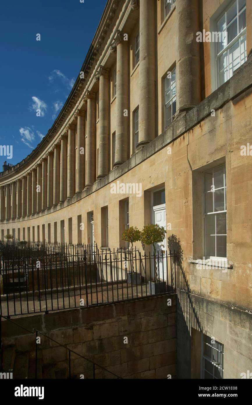 Historic Royal Crescent in the UNESCO World Heritage City of Bath in ...
