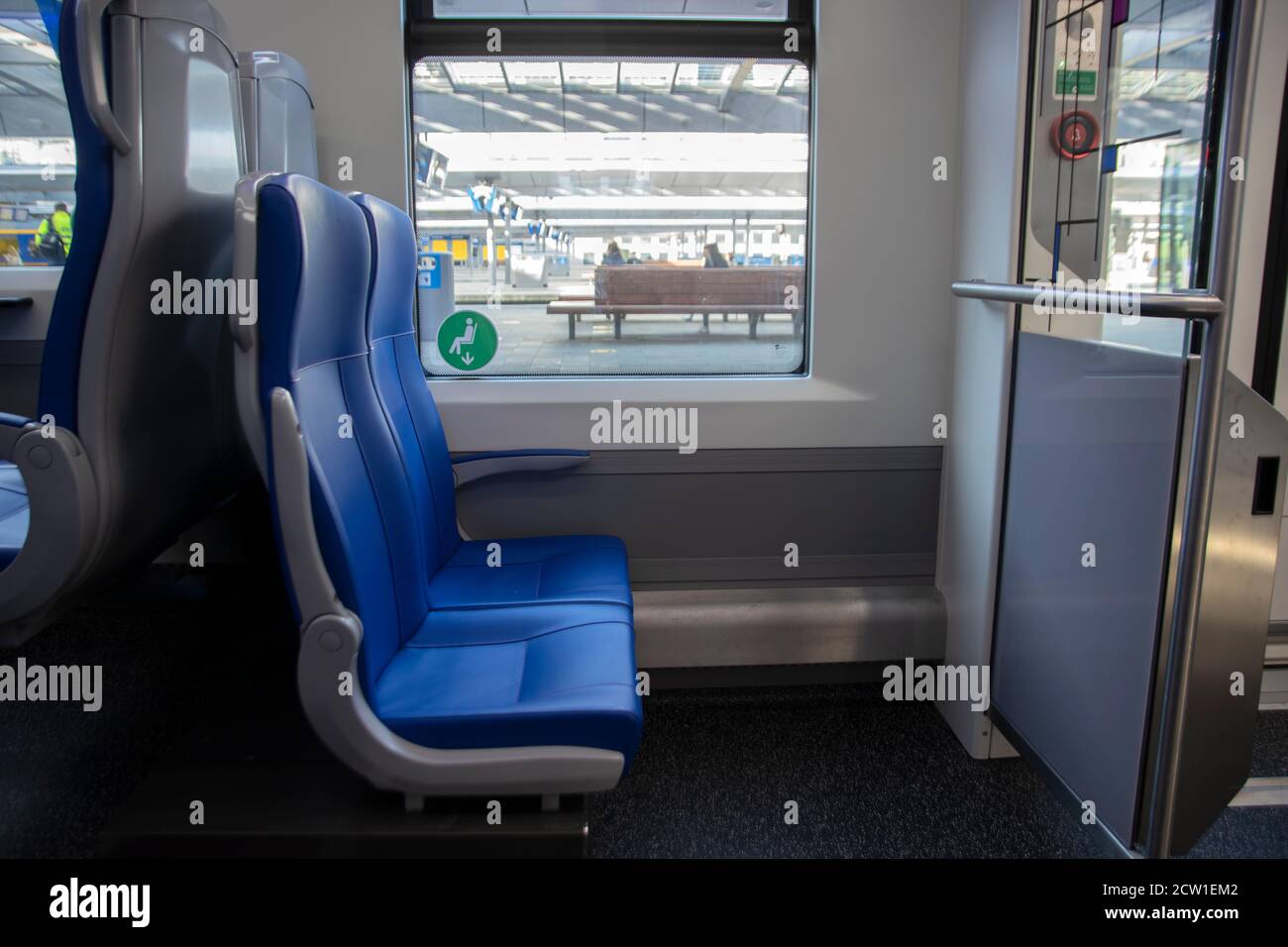 Inside An Sprinter Train At Utrecht The Netherlands 25-9-2020 Stock ...