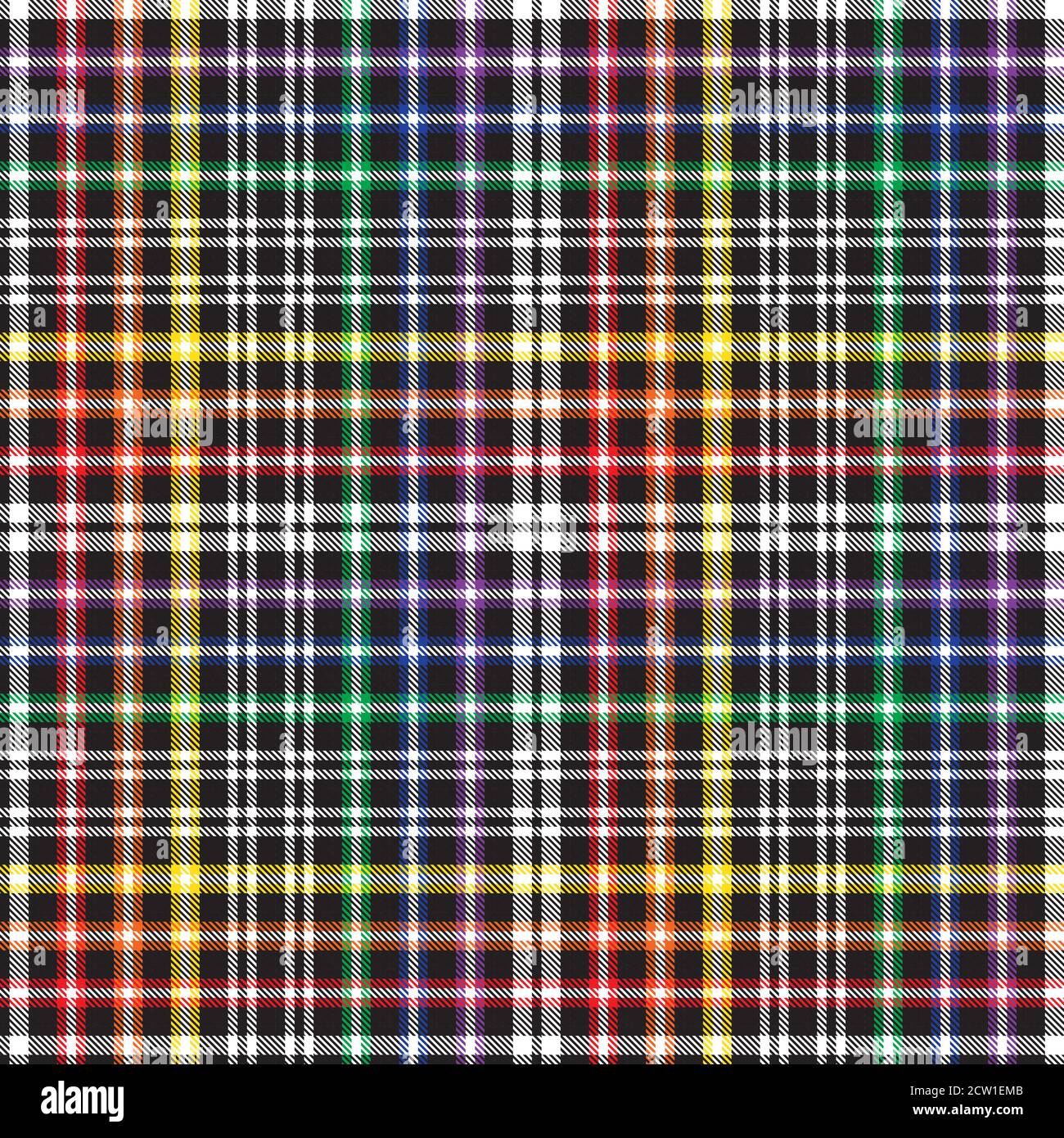 Rainbow Glen Plaid textured seamless pattern suitable for fashion ...