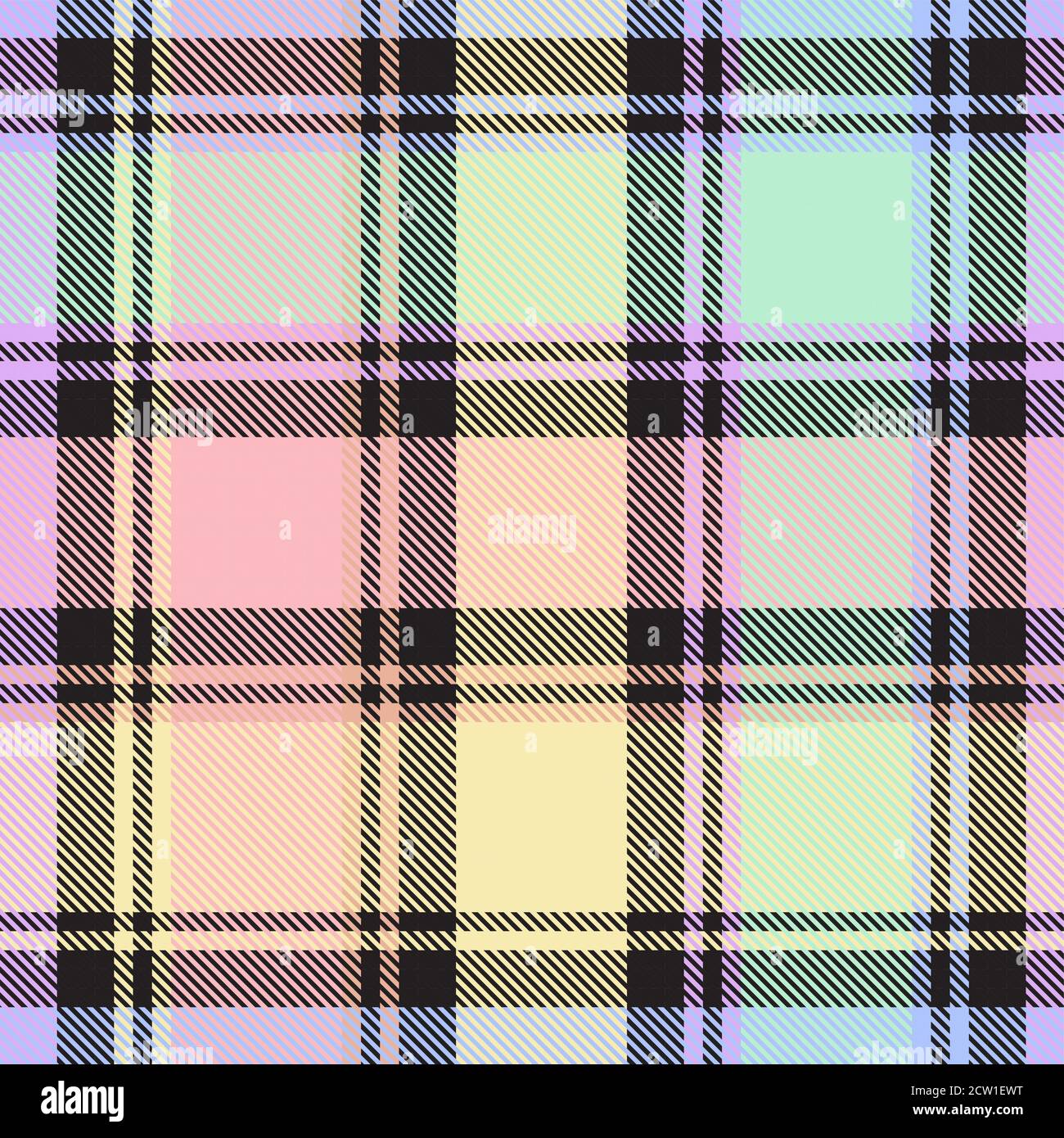 Rainbow Glen Plaid textured seamless pattern suitable for fashion ...