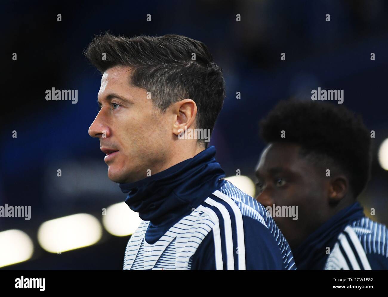 LONDON, ENGLAND - FEBRUARY 26, 2020: Robert Lewandowski of Bayern ...
