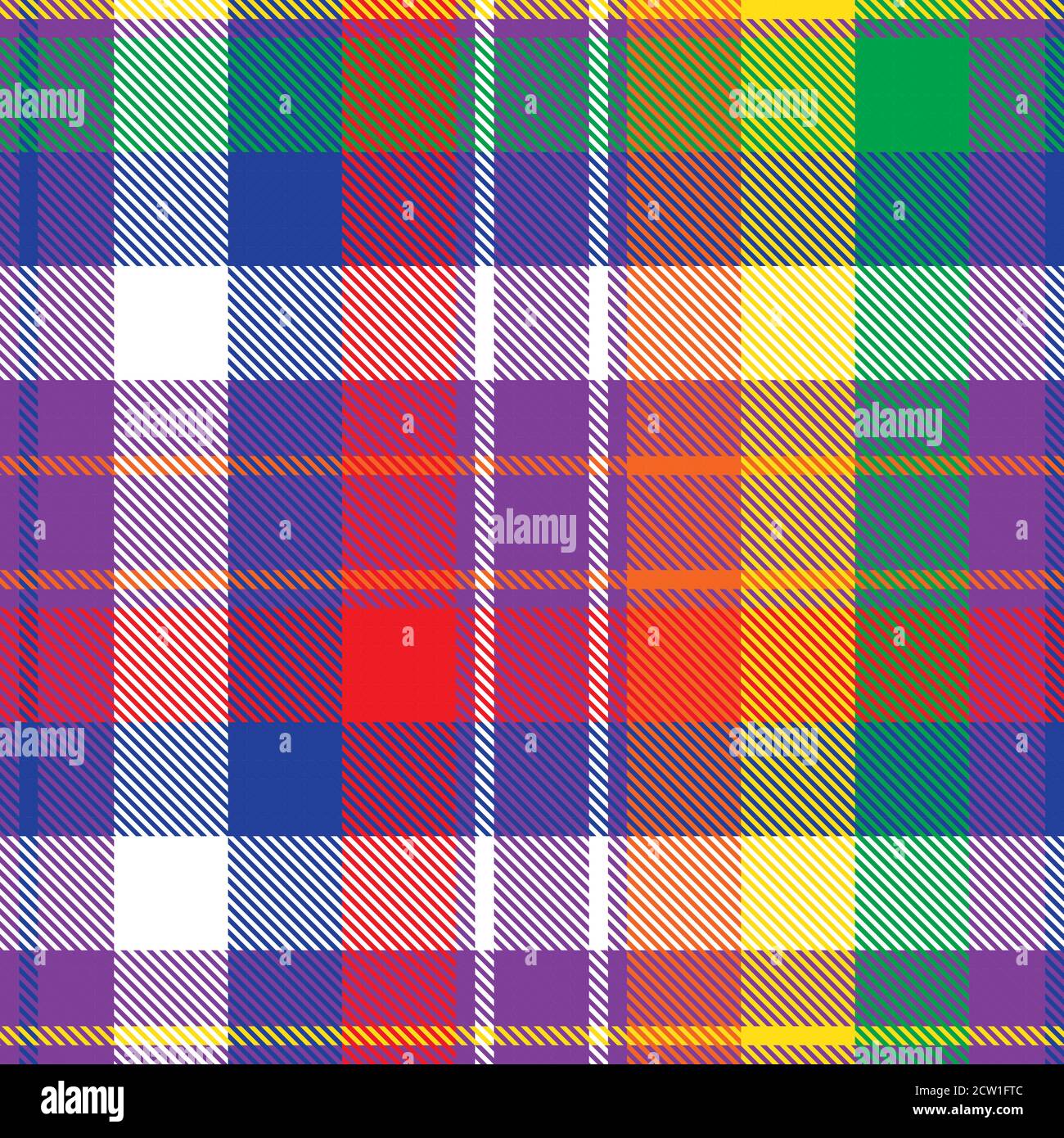 Rainbow Glen Plaid textured seamless pattern suitable for fashion ...