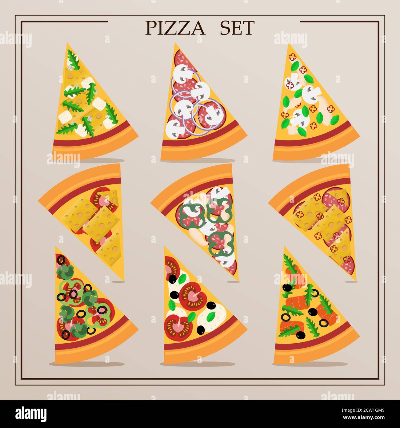 Italian snacks Stock Vector Images - Alamy