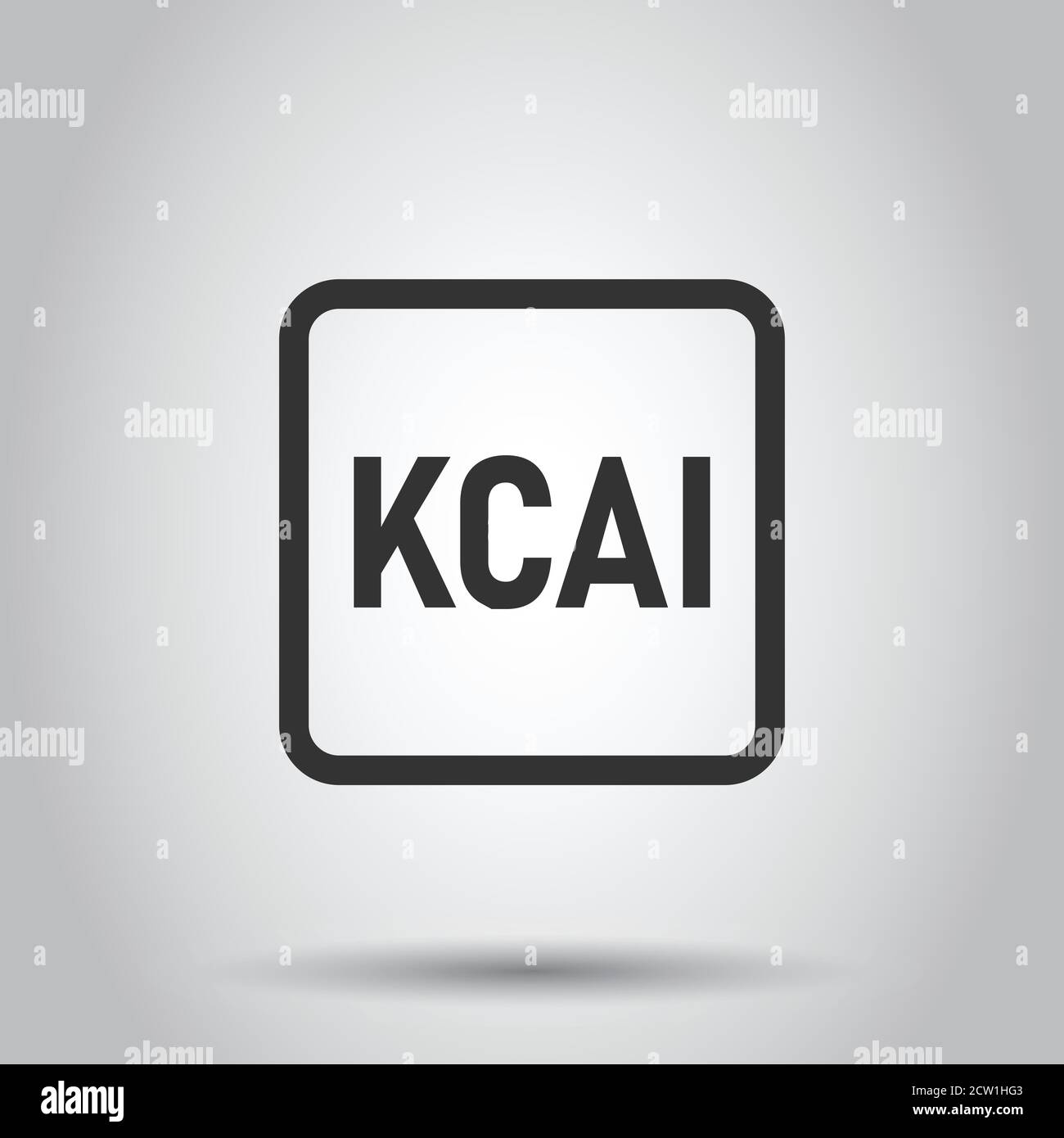 Kcal icon in flat style. Diet vector illustration on white isolated ...