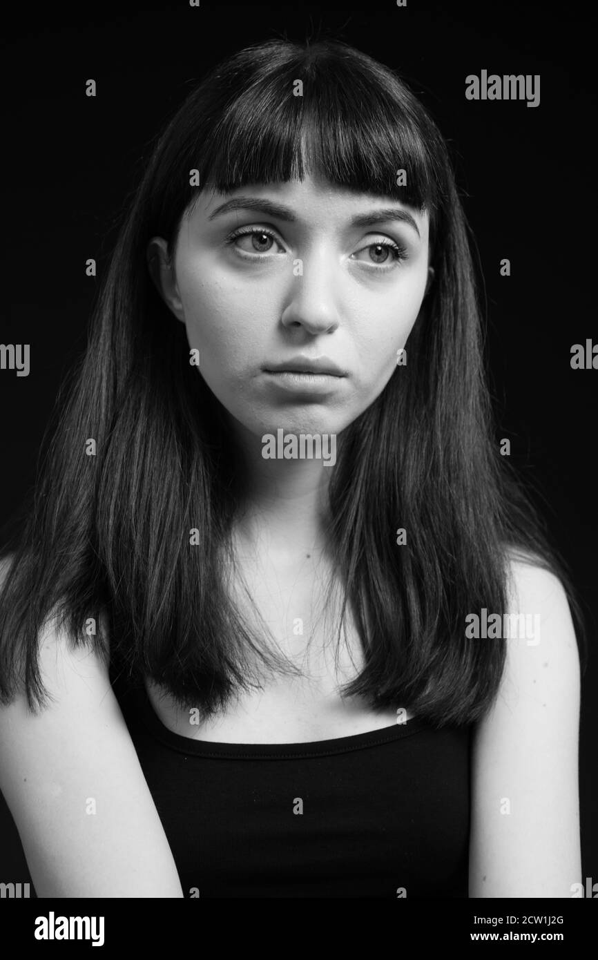 Woman with arms up side view Black and White Stock Photos & Images - Alamy