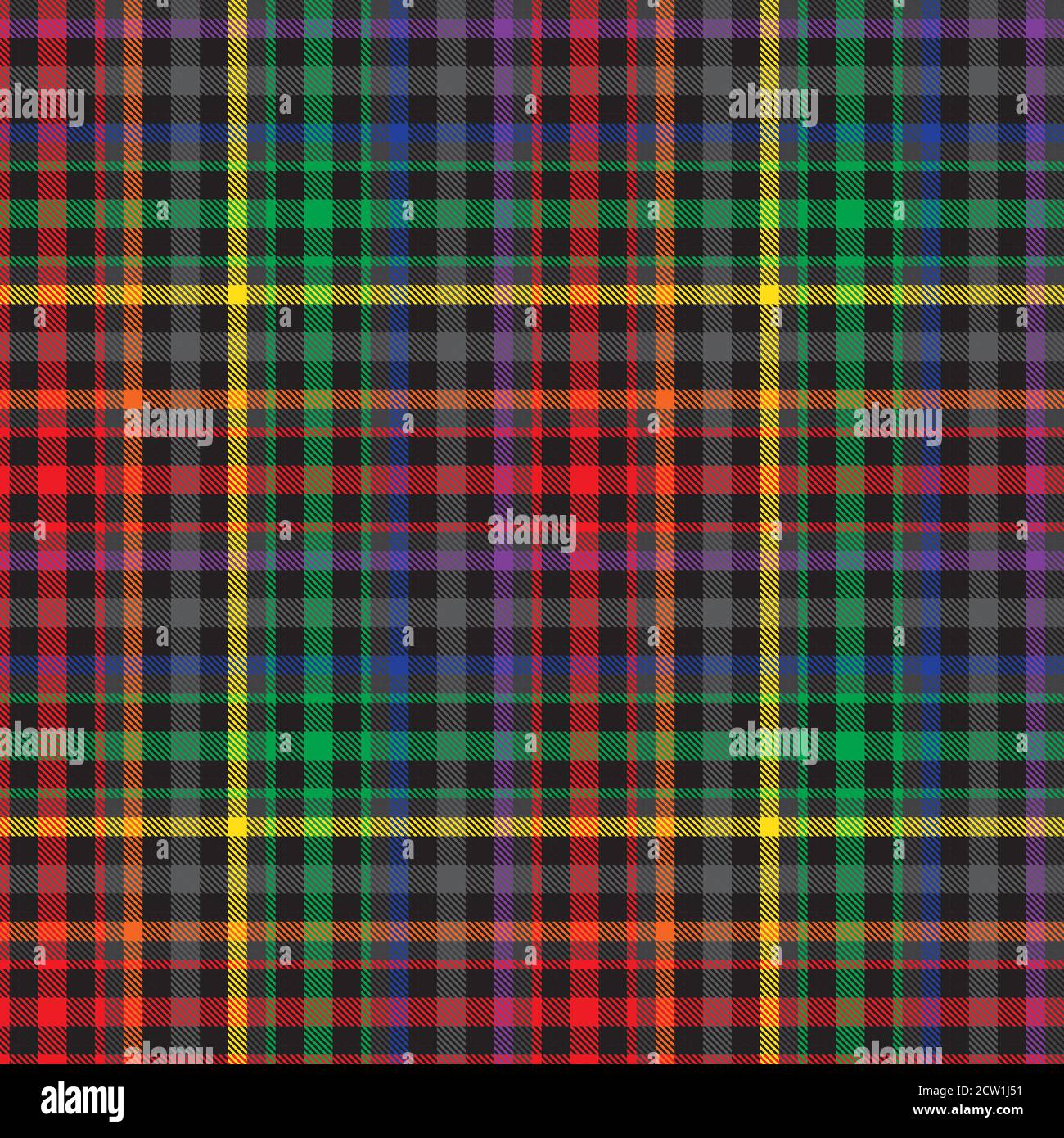 Rainbow Glen Plaid textured seamless pattern suitable for fashion ...