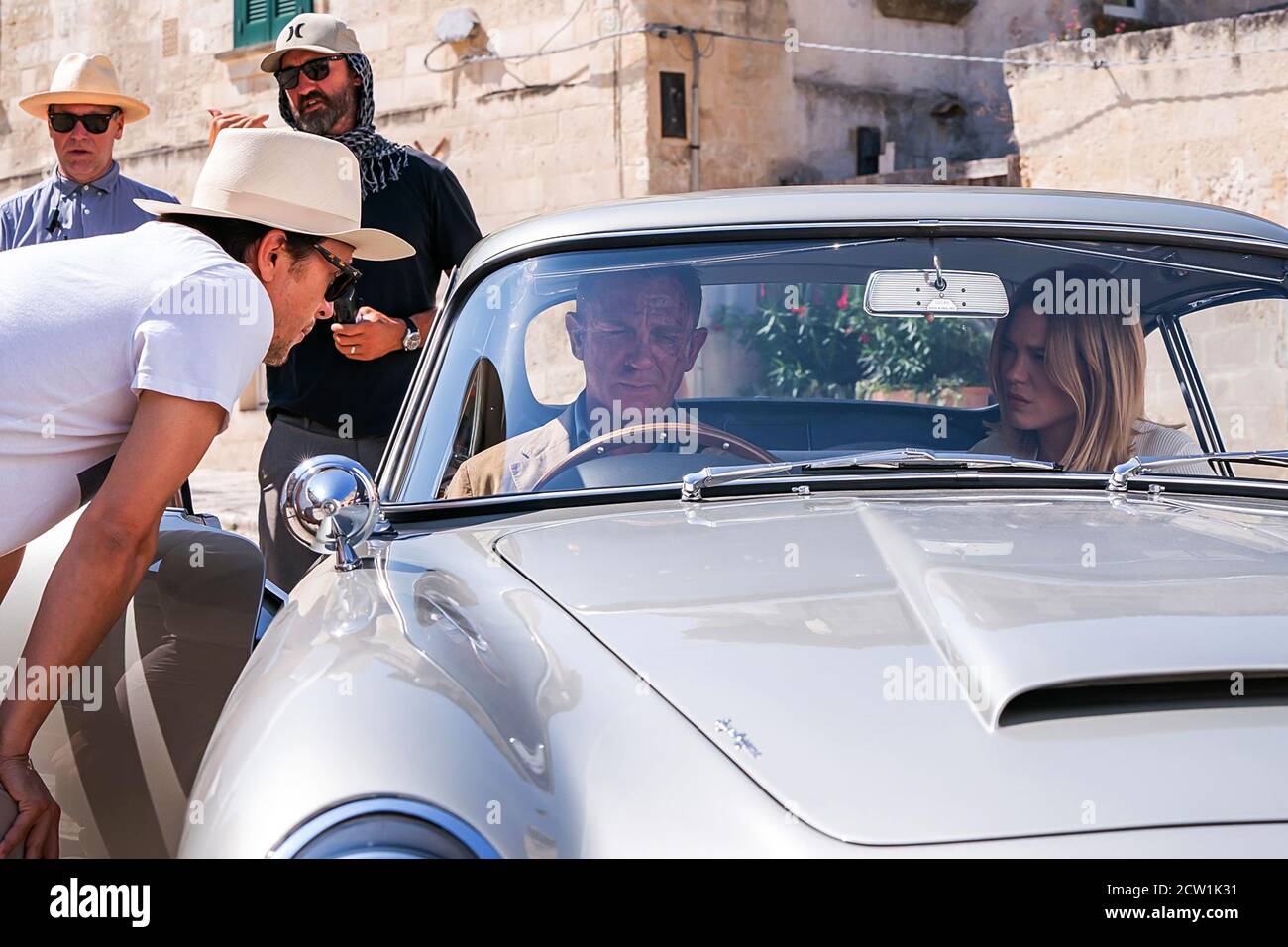 UK. Daniel Craig, Cary Joji Fukunaga, and Lea Seydoux on the set of the ...