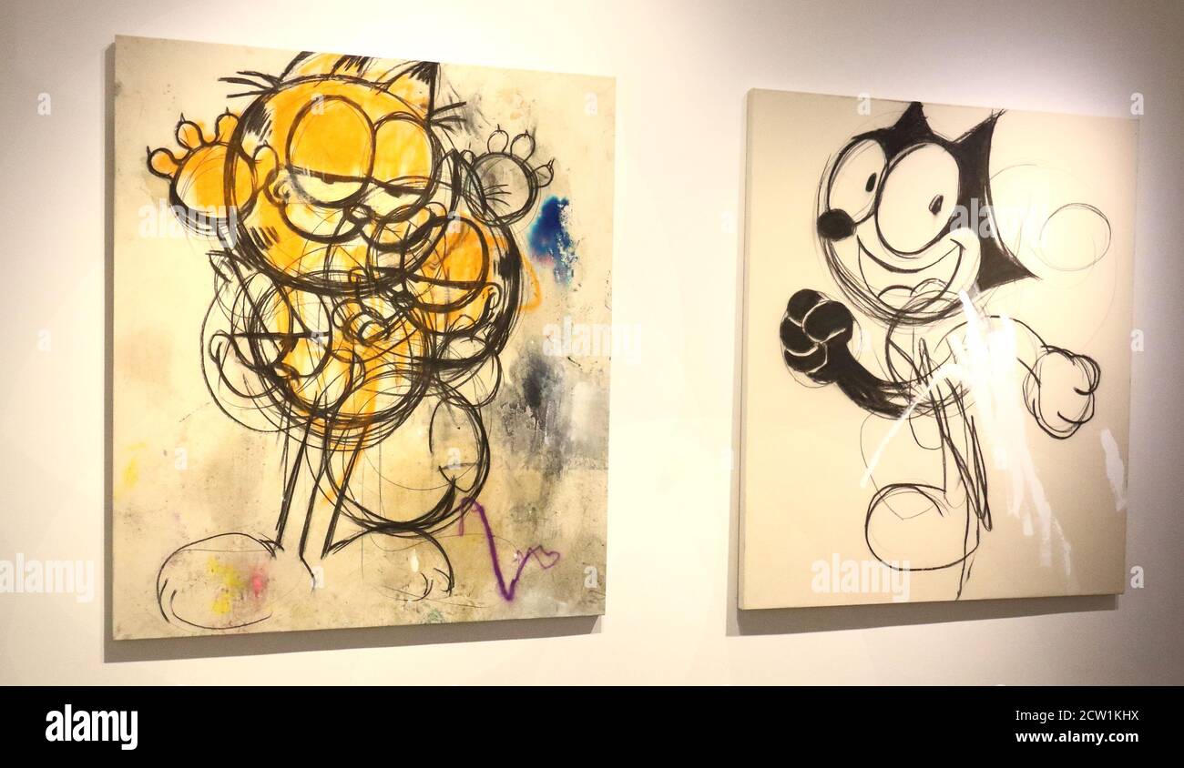 London, UK. George Morton-Clark at Opera Gallery, in London. London's ...