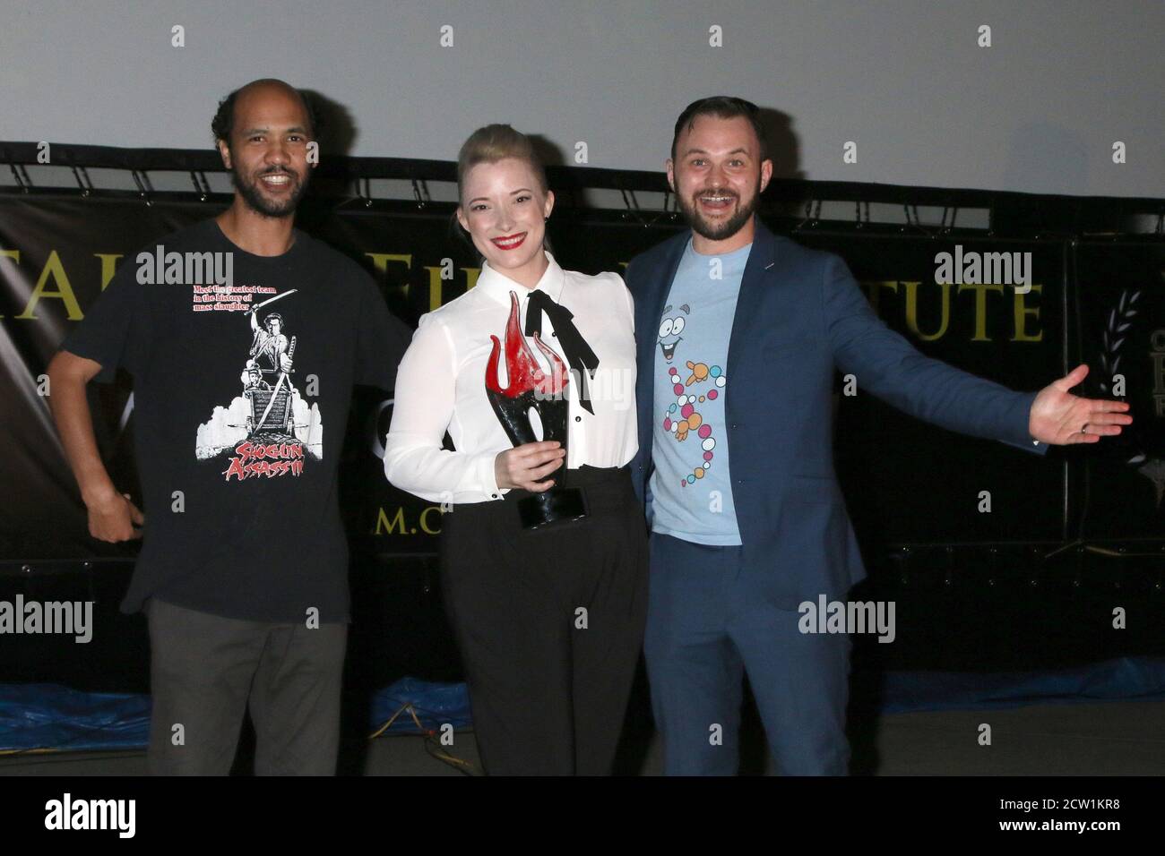 Wes craven award winners mary oneil and buz wallick hi-res stock ...