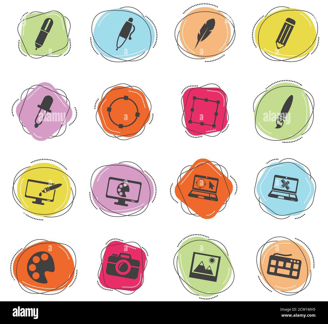 design icon set Stock Vector Image & Art - Alamy