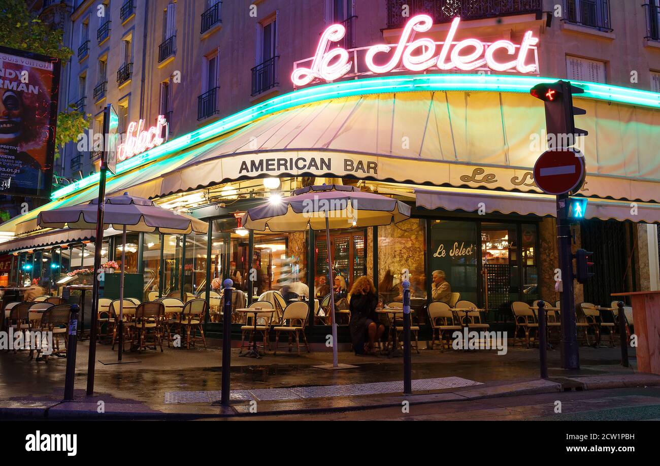 Cafe select paris hi-res stock photography and images - Alamy