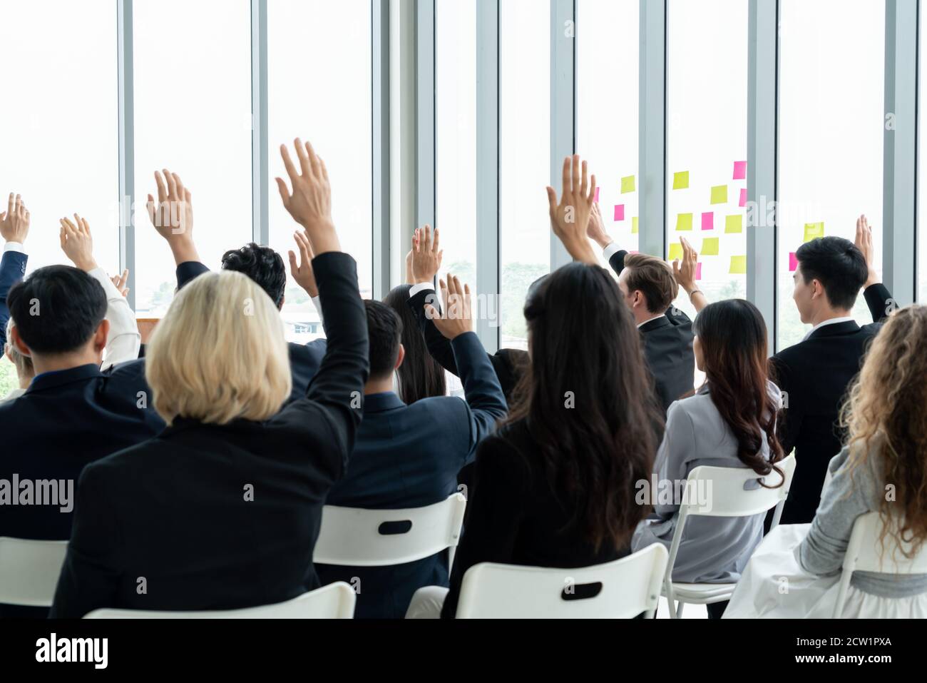 Audience in a large conference hall hi-res stock photography and images ...