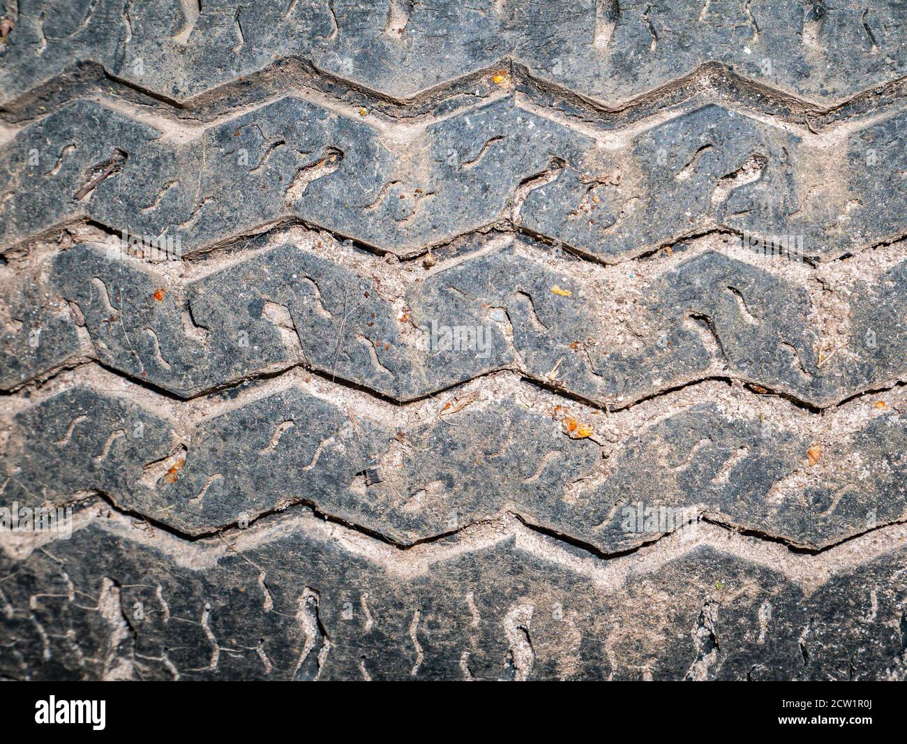 Tread pattern of an old car wheel Stock Photo - Alamy