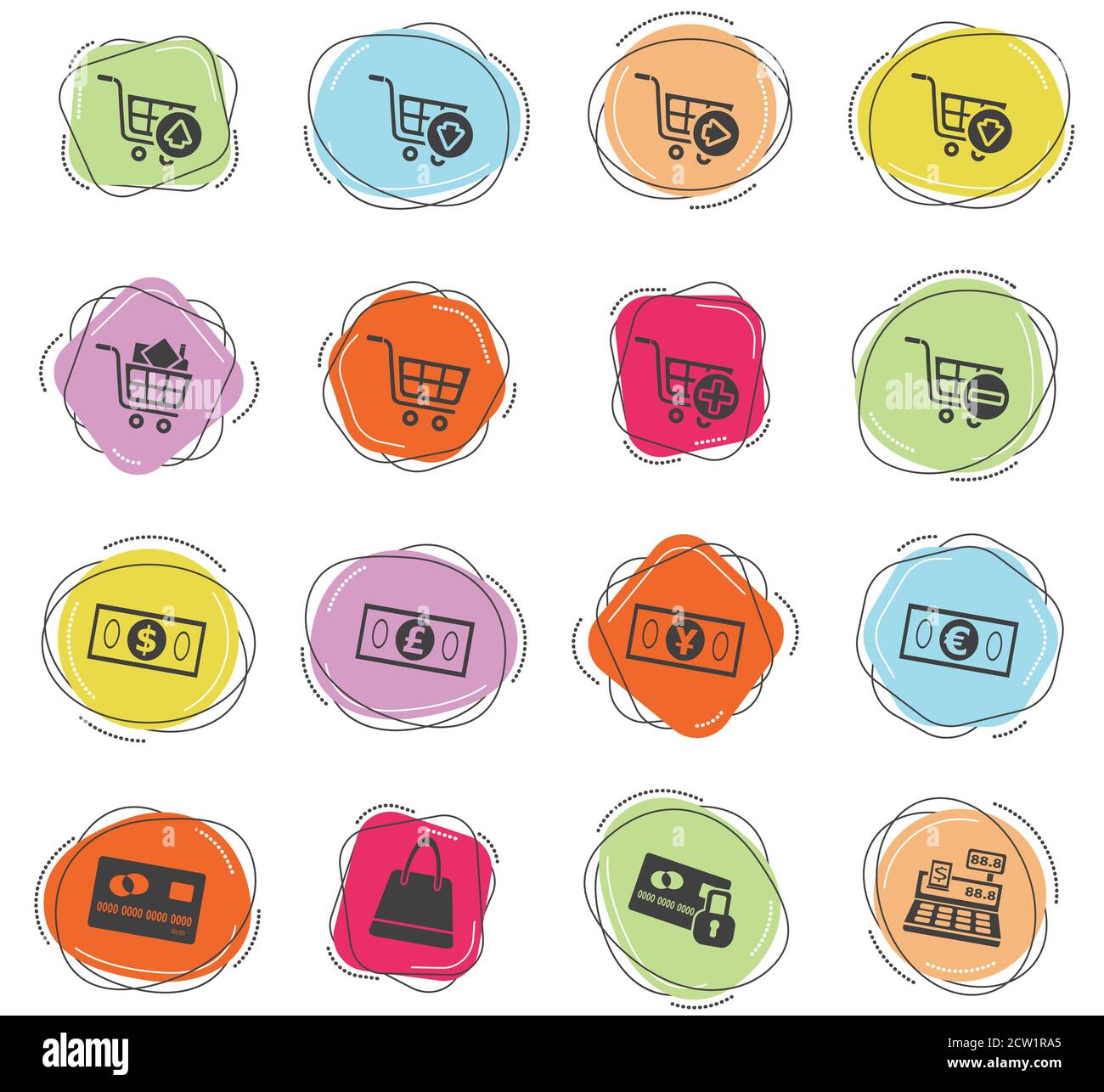 marketing and e-commerce icon set Stock Vector Image & Art - Alamy