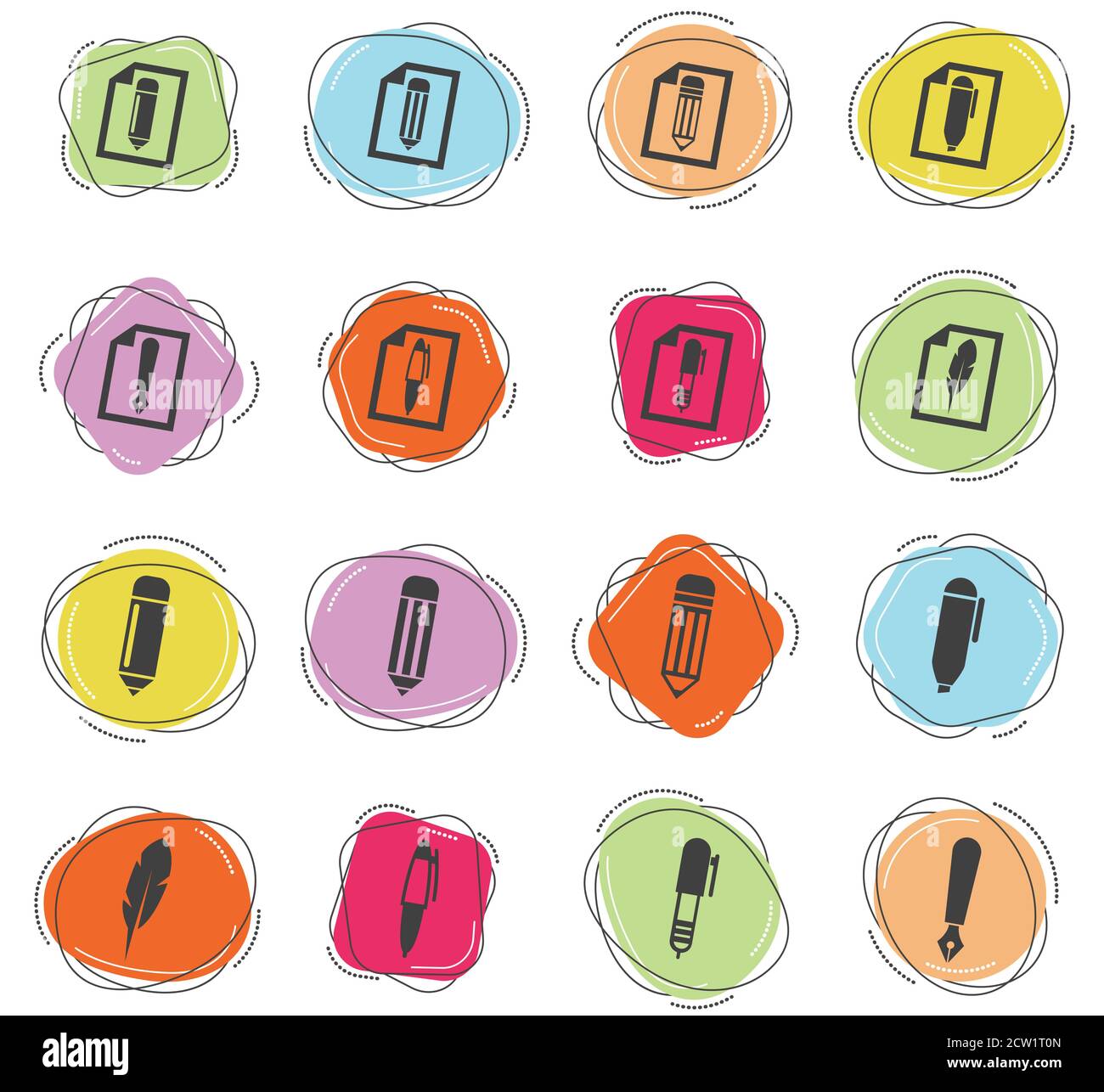 edit icon set Stock Vector Image & Art - Alamy
