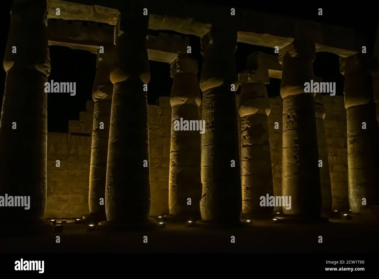 Night scene from karnak temple, Egypt, september 2018 Stock Photo - Alamy