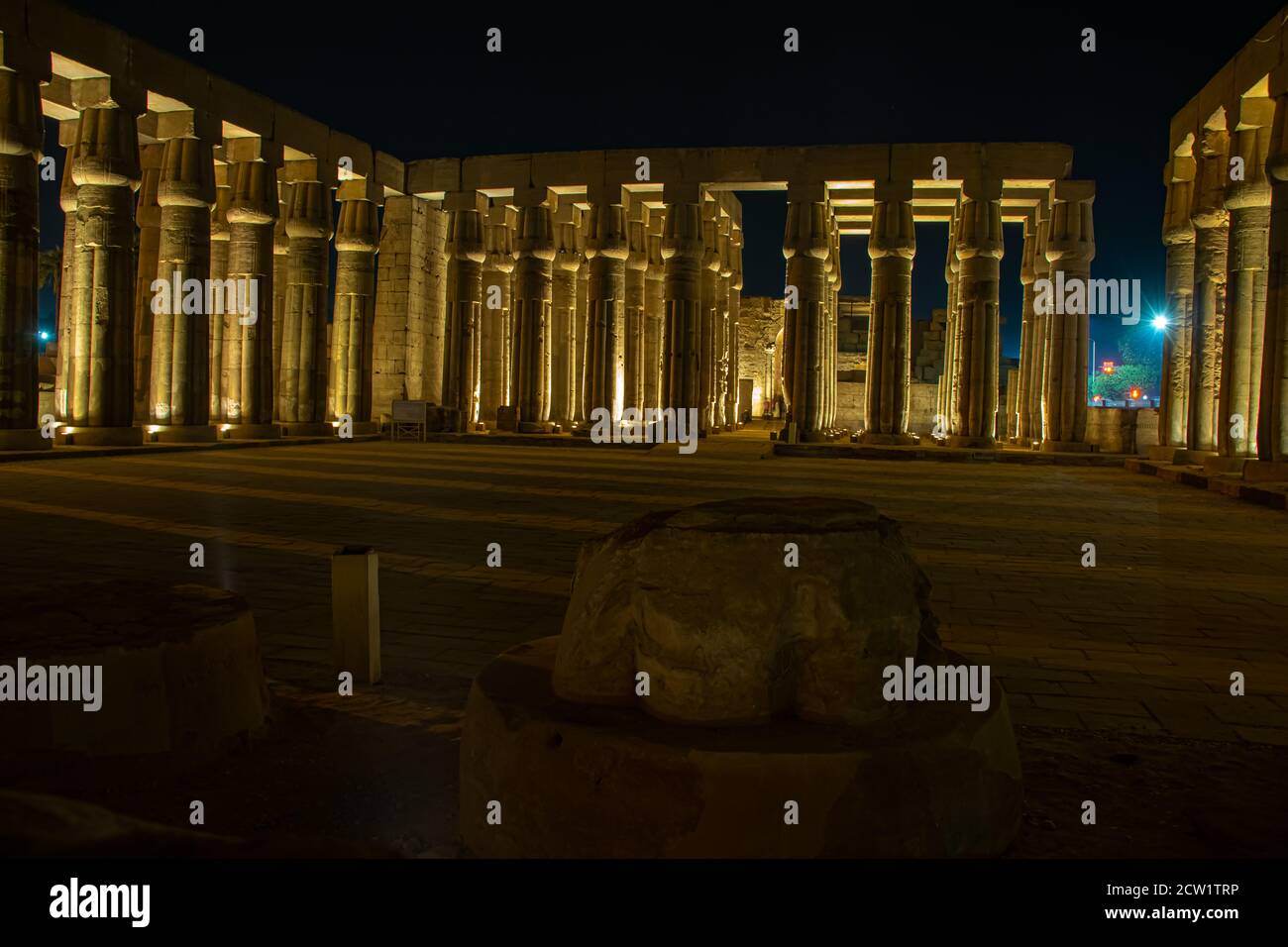 Night scene from karnak temple, Egypt, september 2018 Stock Photo - Alamy