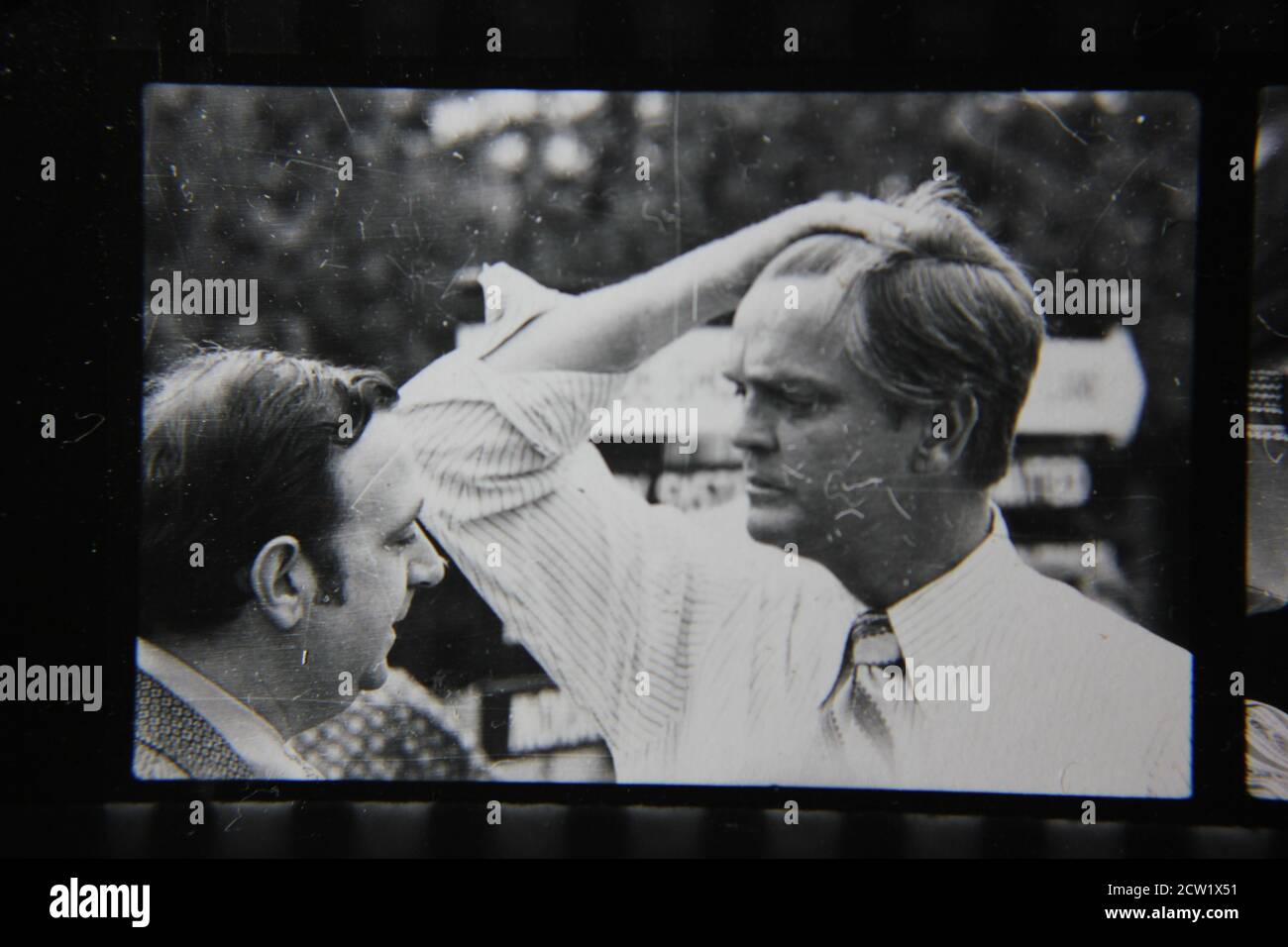 Fine 1970 vintage black and white of Dan Walker running for Governor of ...