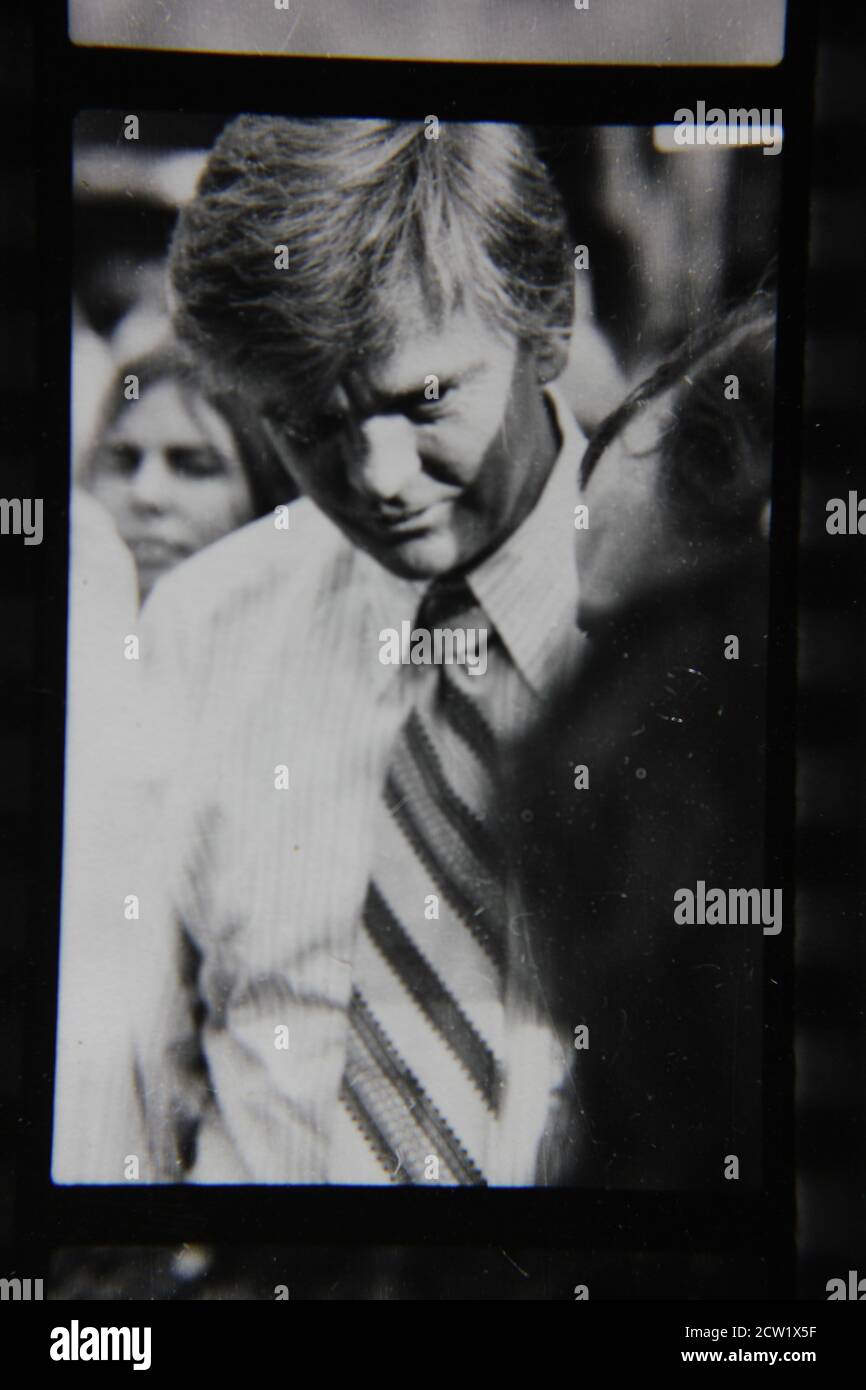 Fine 1970 vintage black and white of Dan Walker running for Governor of ...