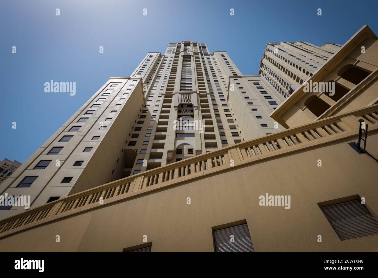 Jumeirah Beach Residence towers, a waterfront community around Dubai ...