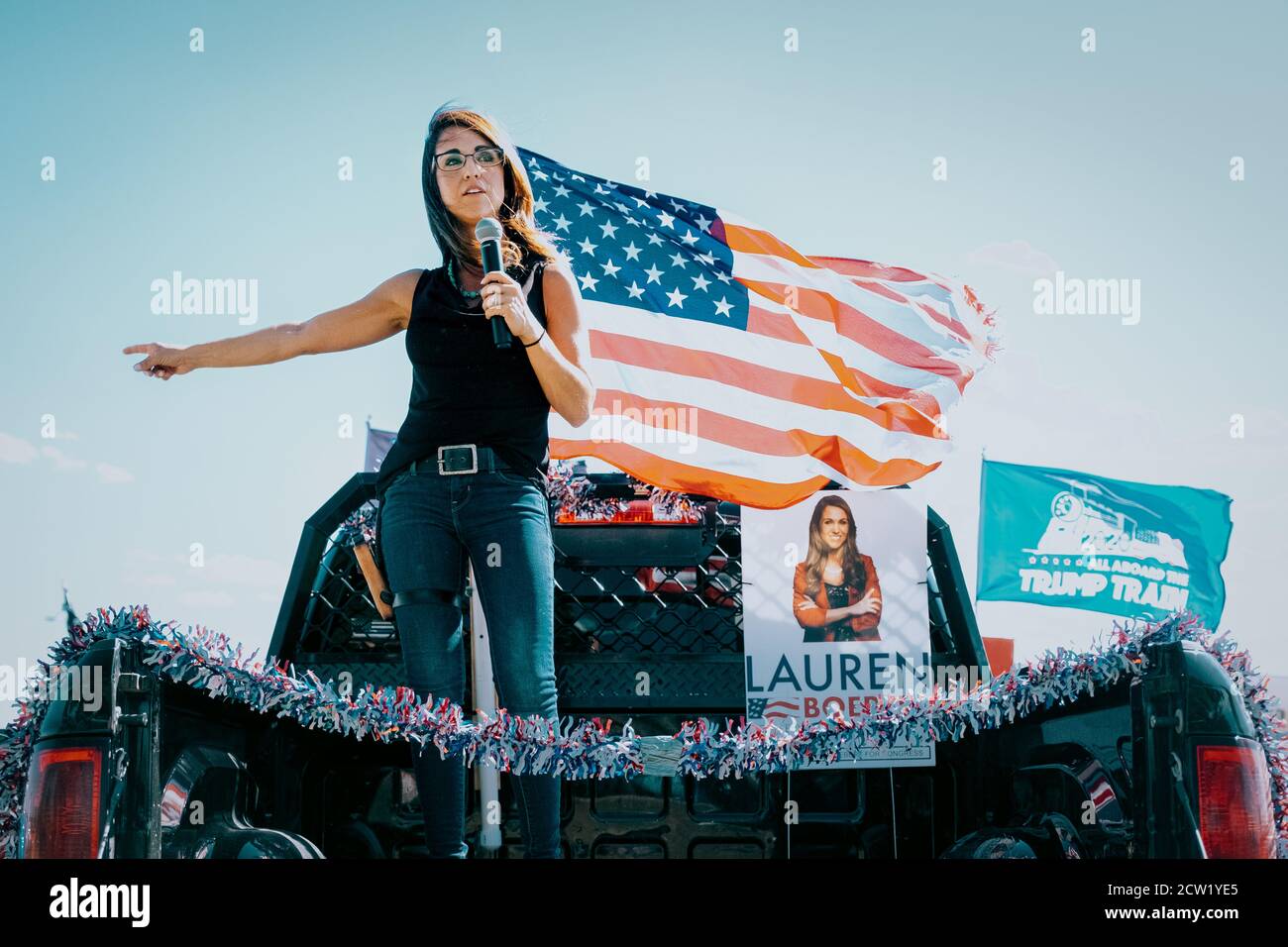 Lauren boebert rally hi-res stock photography and images - Alamy
