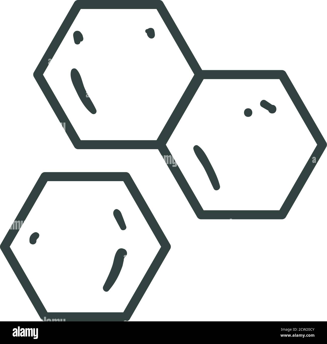 Dna structure line style icon design, Chromosome science molecule ...