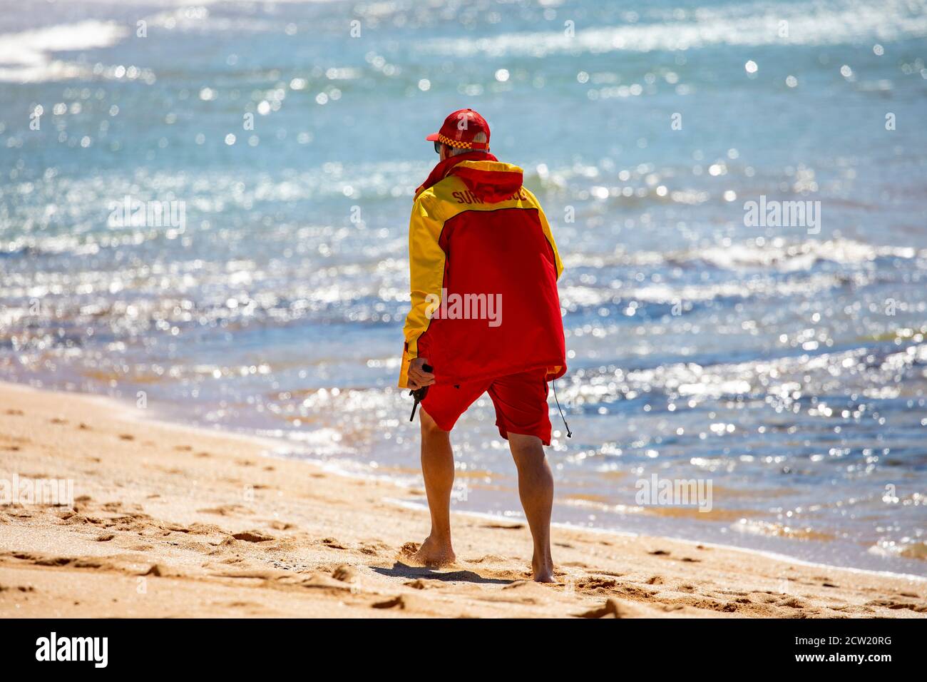 Australian surf rescue lifeguards on Sydney beach,NSW,Australia Stock ...