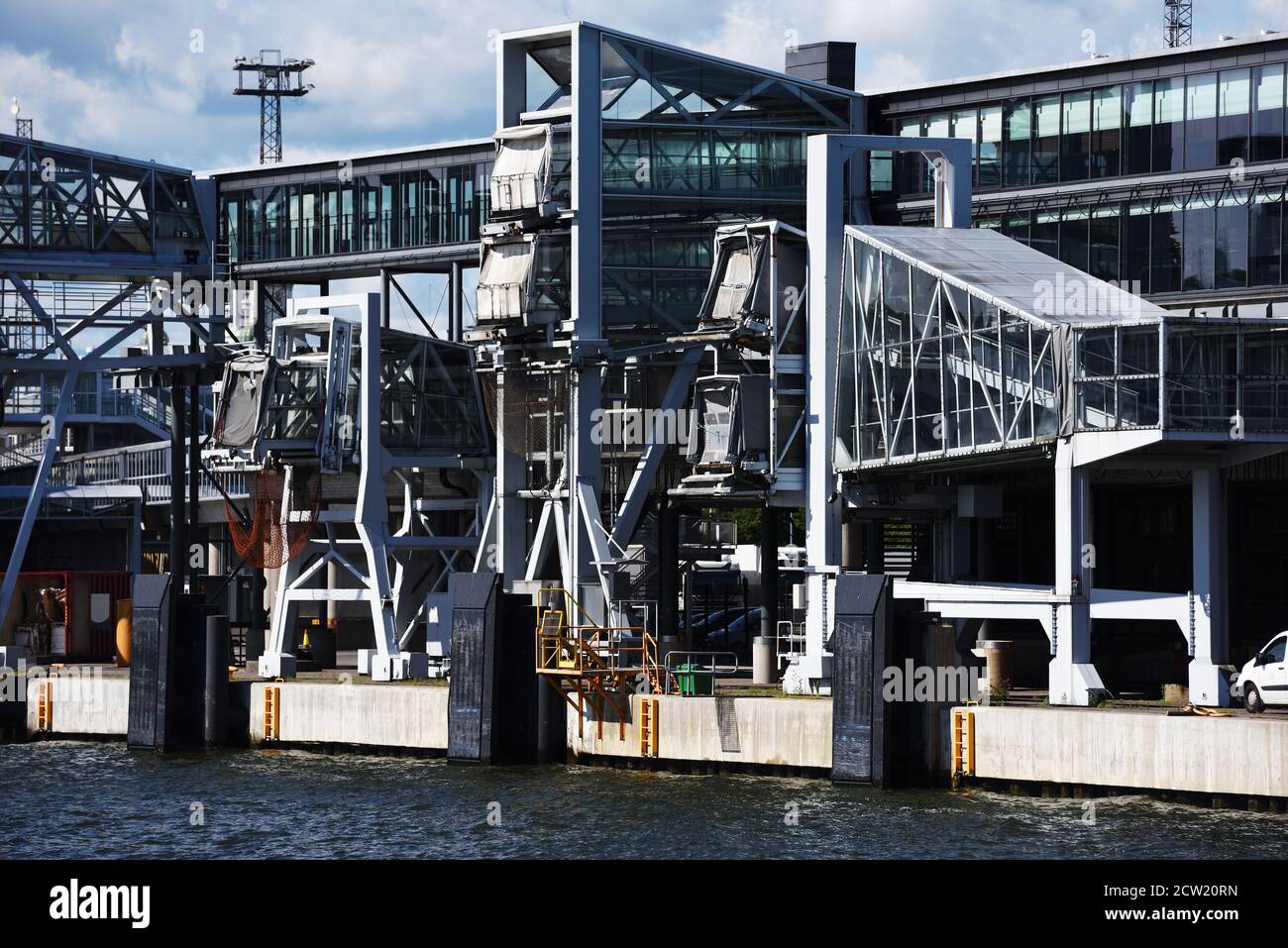 passenger ferry terminal in central port of Helsinki, Finland Stock ...