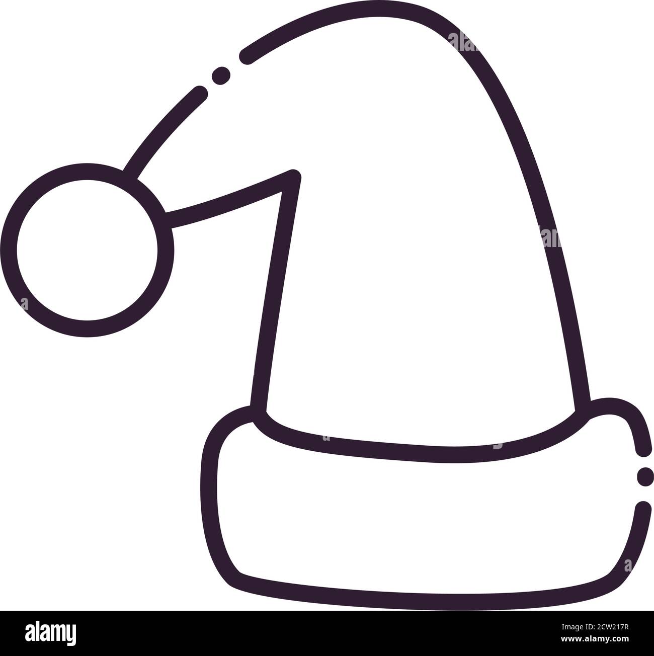 sleeping hat line style icon design, insomnia sleep and night theme ...