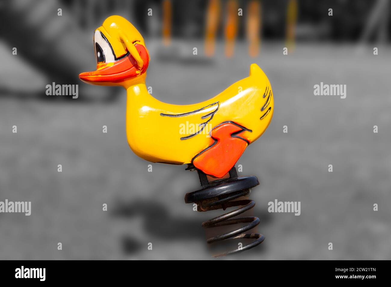 Children's Playground Duck Ride Stock Photo - Alamy