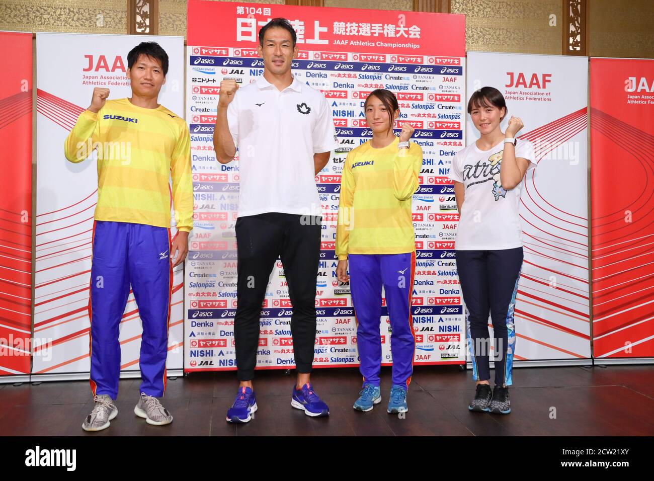 (L-R) Akihiko Nakamura, Keisuke Ushiro, Yuki Yamasaki, Meg Hemphill, SEPTEMBER 25, 2020 ...