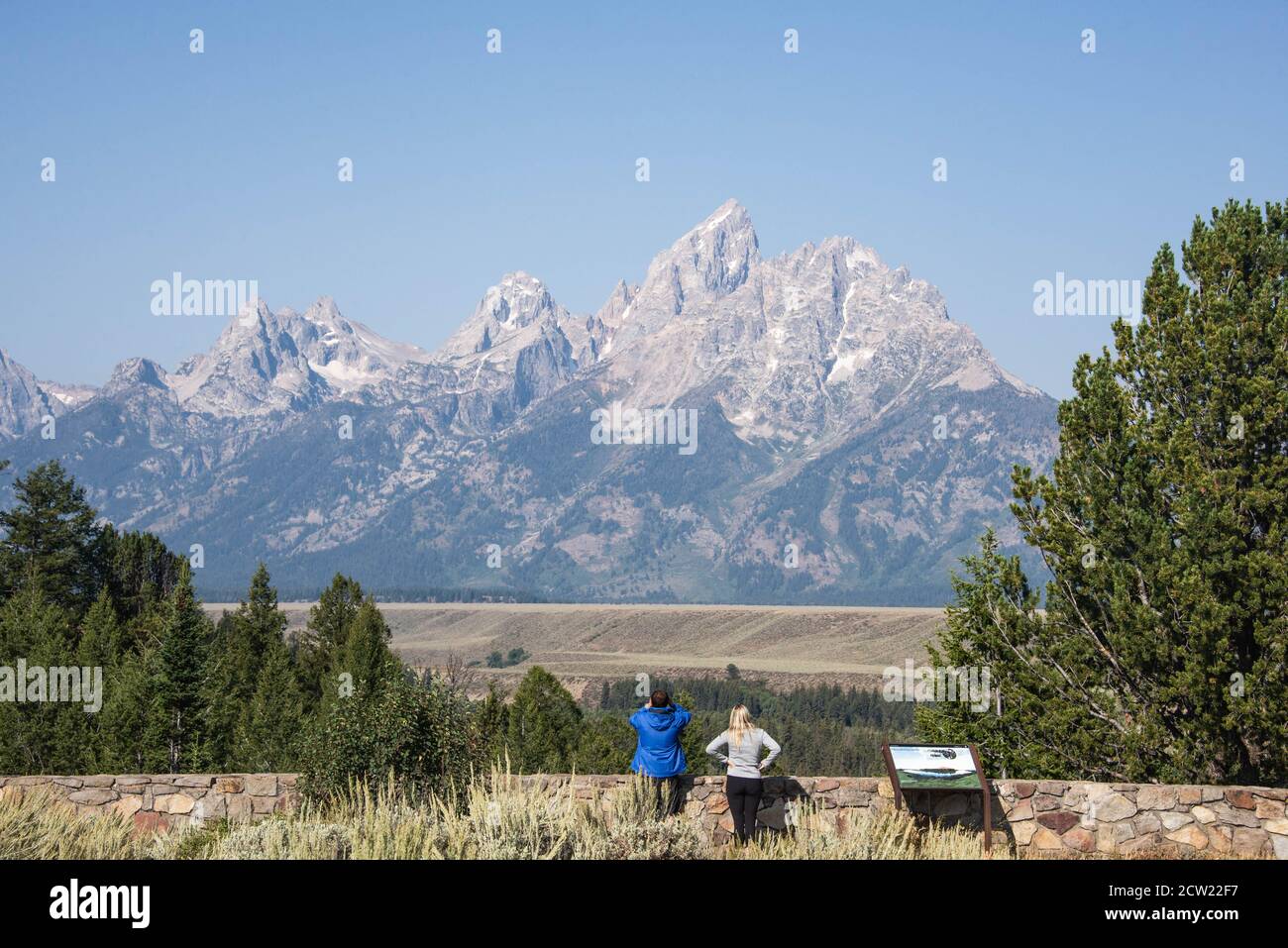 Grand Teton Range, Grand Teton National Park, Wyoming, USA Stock Photo ...