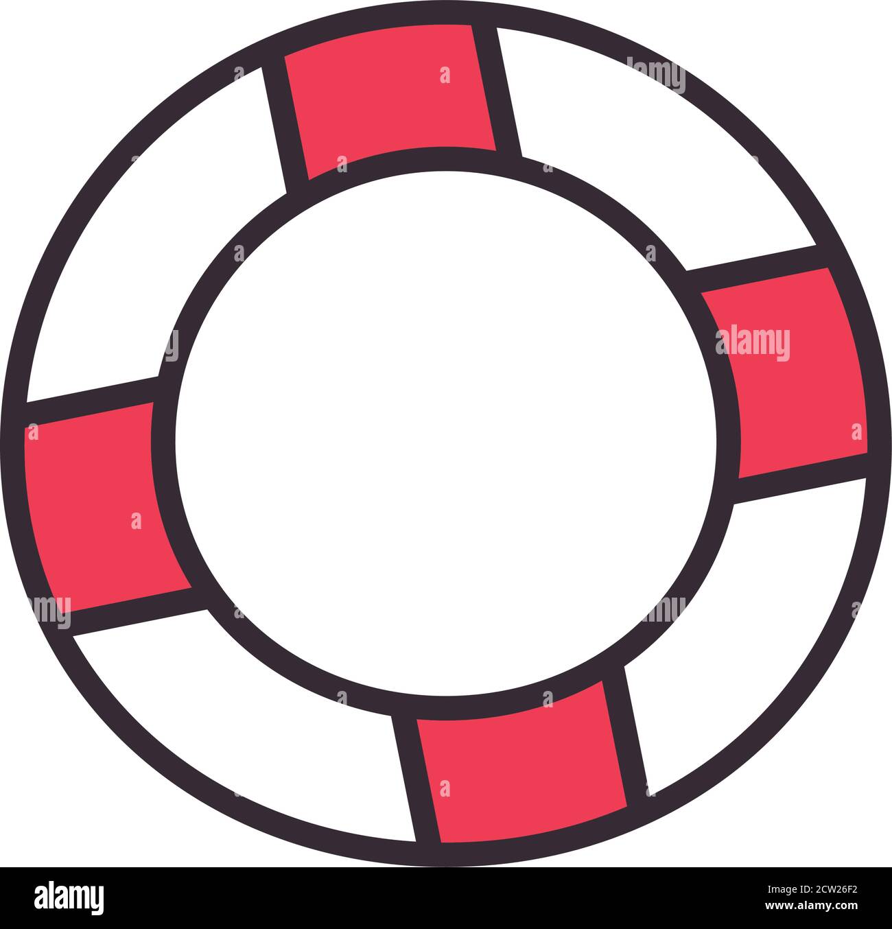 Safe float line and fill style icon design Sea nautical ocean ...