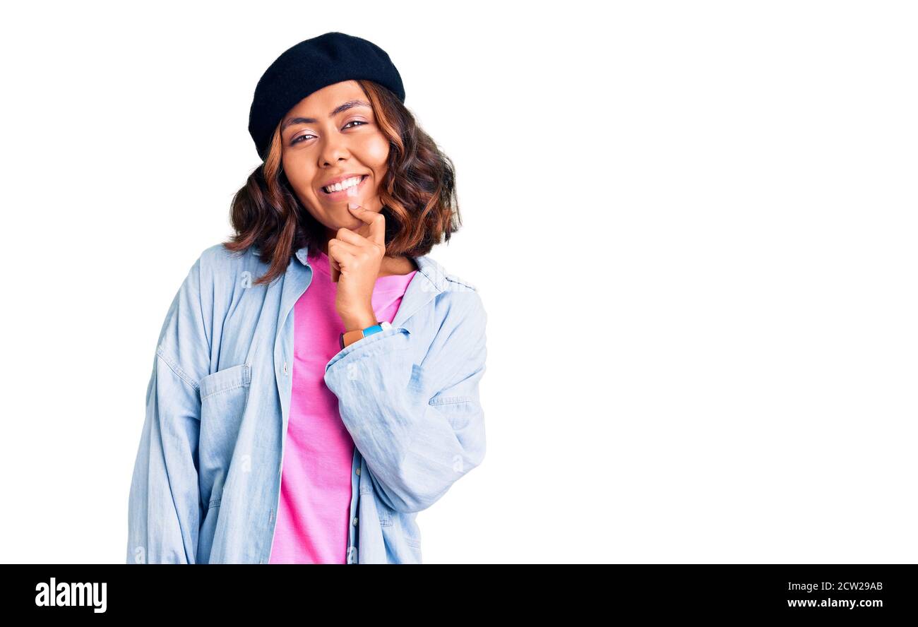 Front view face mixed race Cut Out Stock Images & Pictures - Alamy