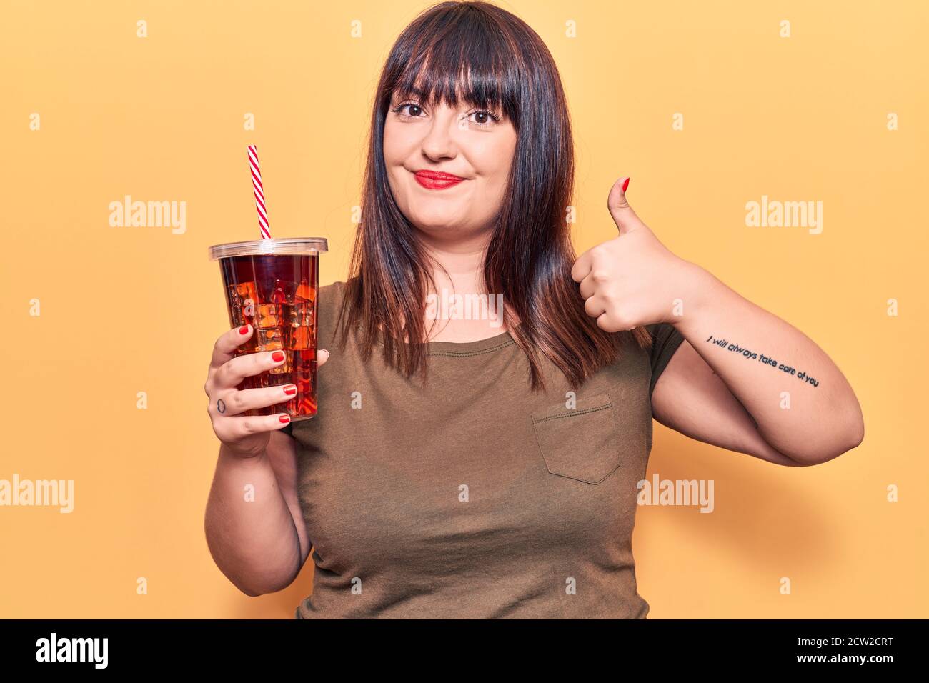 Fat person drinking fizzy drink hi-res stock photography and images - Alamy