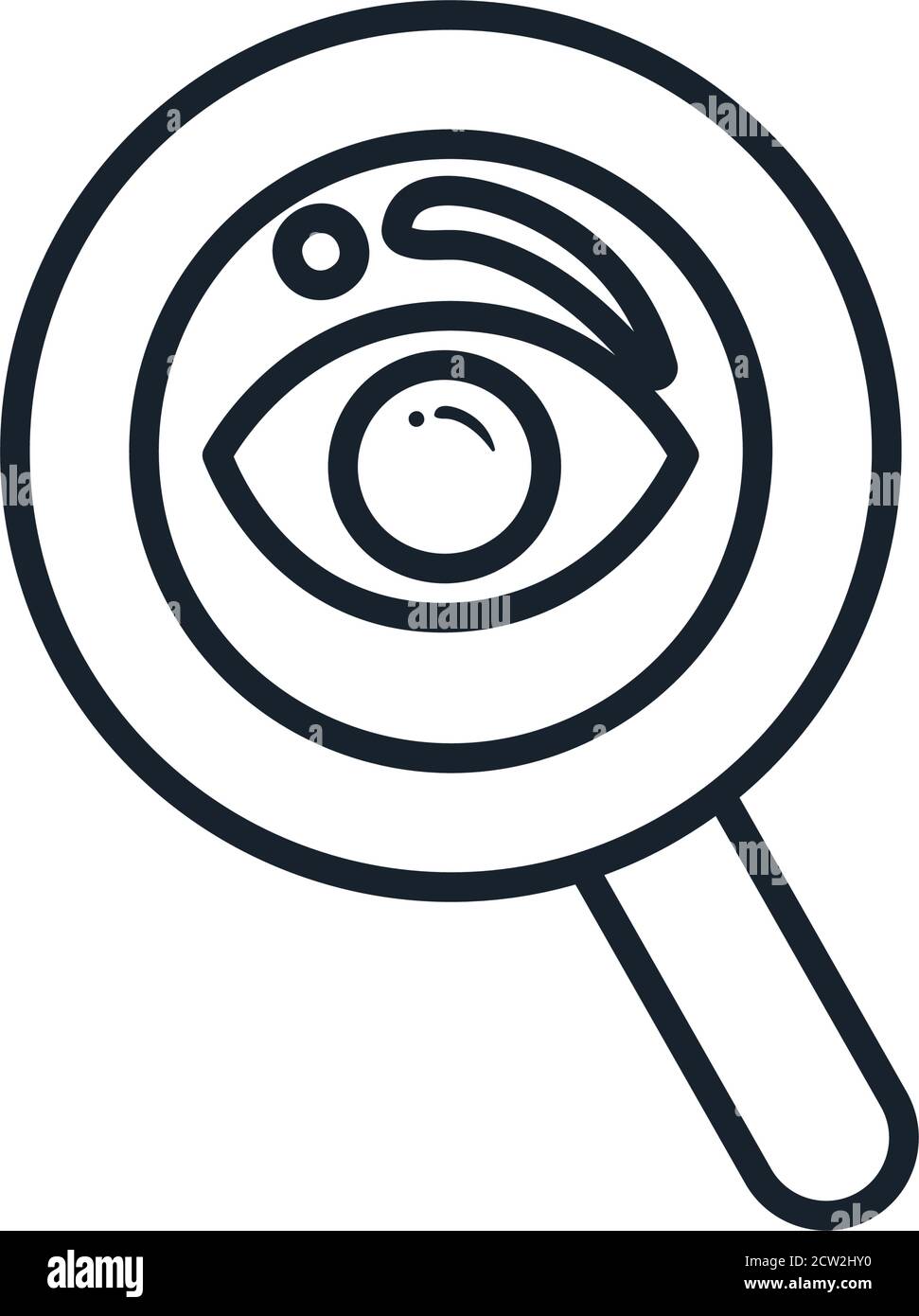 Magnifier lupe eye glass Stock Vector Images - Alamy